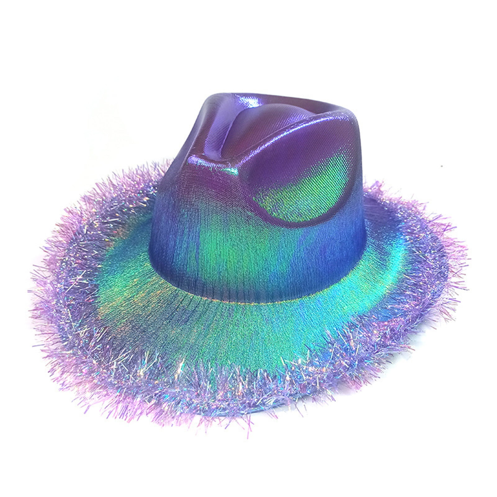 Yasu Cowboy Hat for Carnival Parties Colorful Cowboy Hat with Rain ...