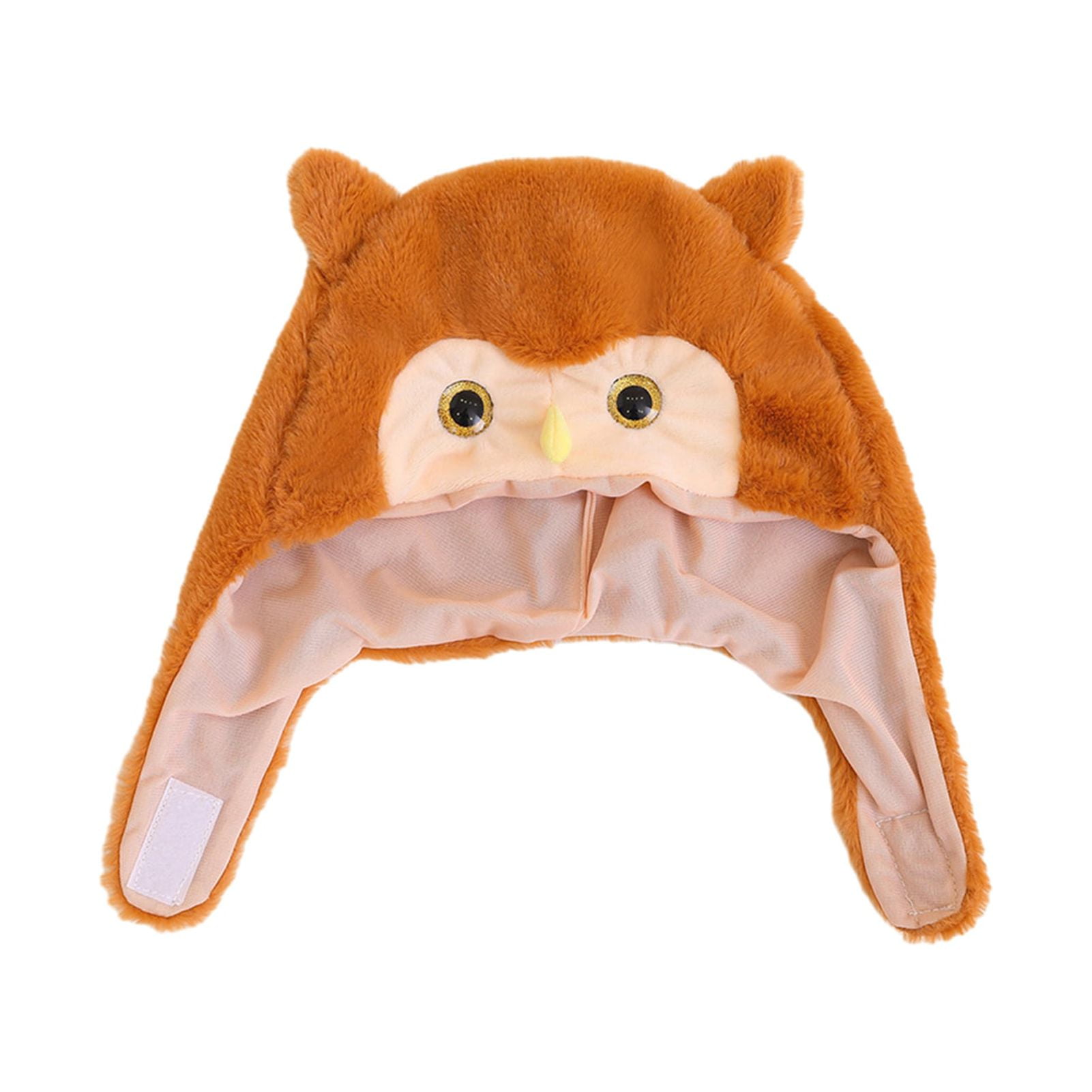 Yasu Owl Headgear Cartoon Caps Plush Hats for Music Festivals Owl ...