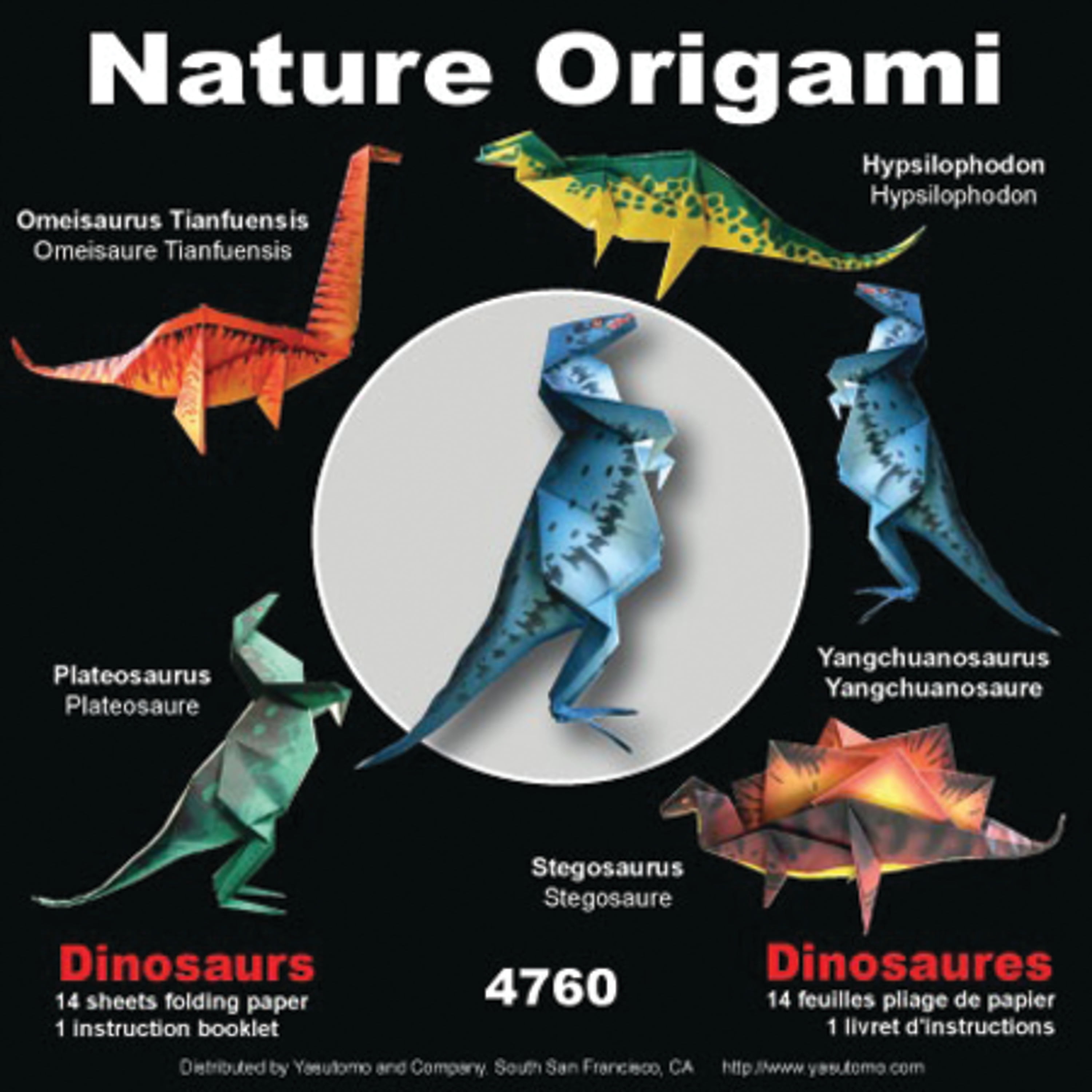 Yasutomo Fold’ems Nature Origami Kit, 5-7/8, Dinosaurs - Walmart.com