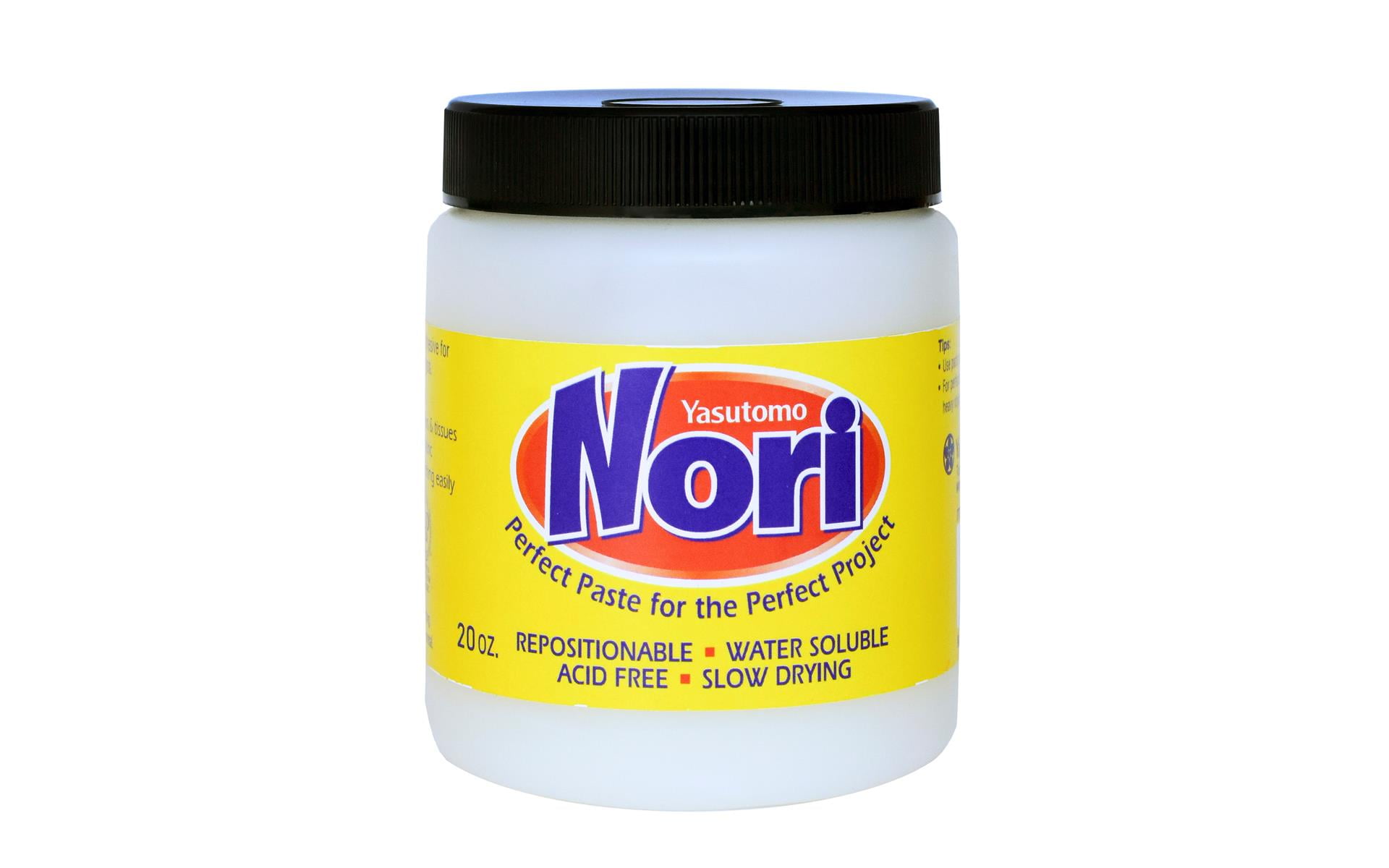 Yasutomo Nori Paste, 20 Oz Jar, Craft Adhesive for Paper and Art ...