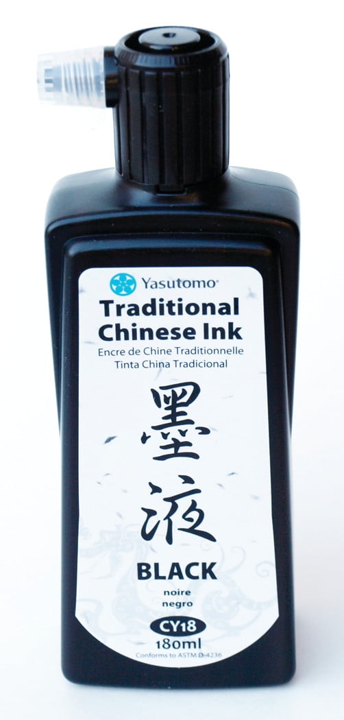 Yasutomo Traditional Chinese Ink, 180ml, Black - Walmart.com