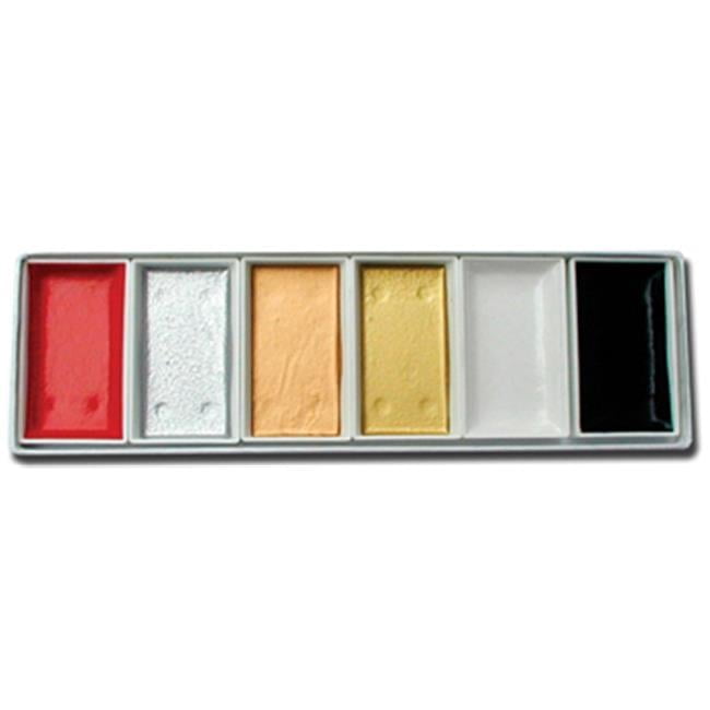 Yasutomo Traditional Japanese Watercolor Pans - Set of 6, Metallic ...