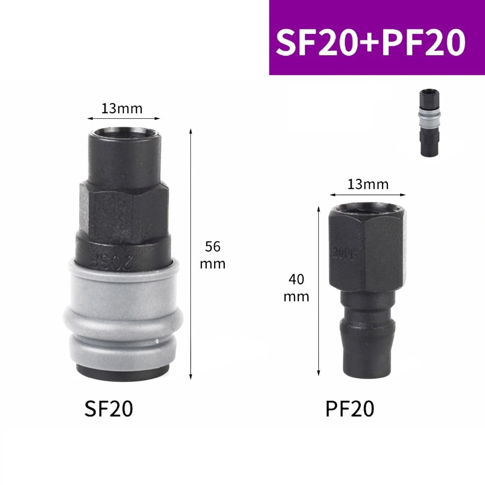 Yataoval 1Set C-Type Self-Locking Quick Connector Compressor Pneumatic ...