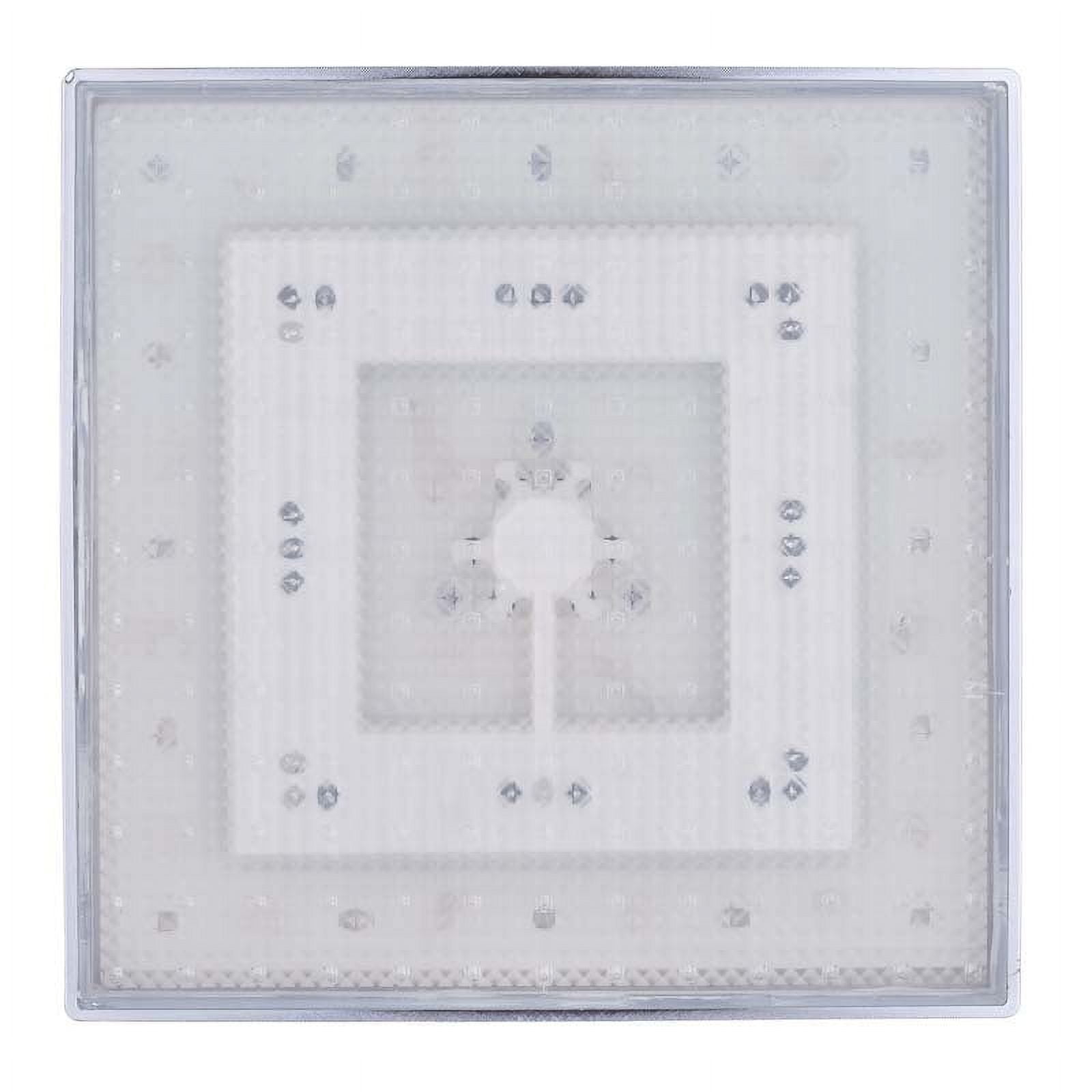 Yataoval Color Changing Square LED Shower Head with Temperature Sensing ...