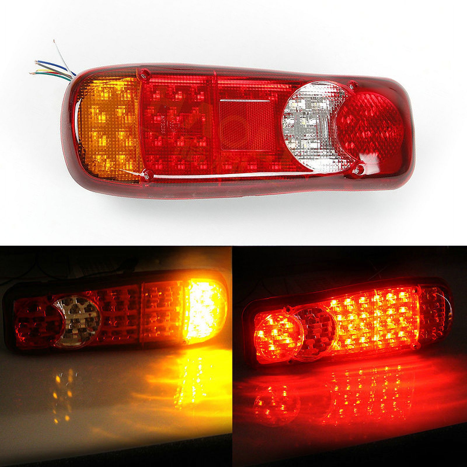 Yataoval Plastic Tail Light 1230 Rear 46LED Three-Color Tail Light ...