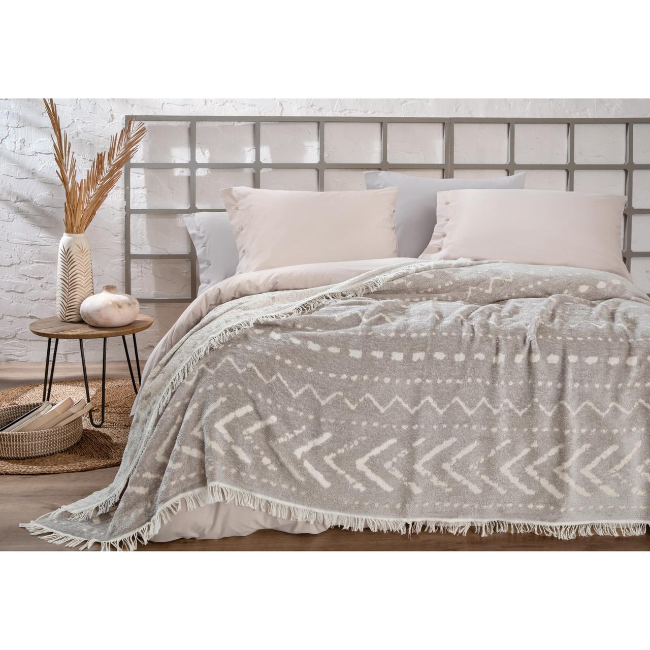 Yatas Bedding 106X96" King Size Cora Bedspread - Mink - Walmart.com