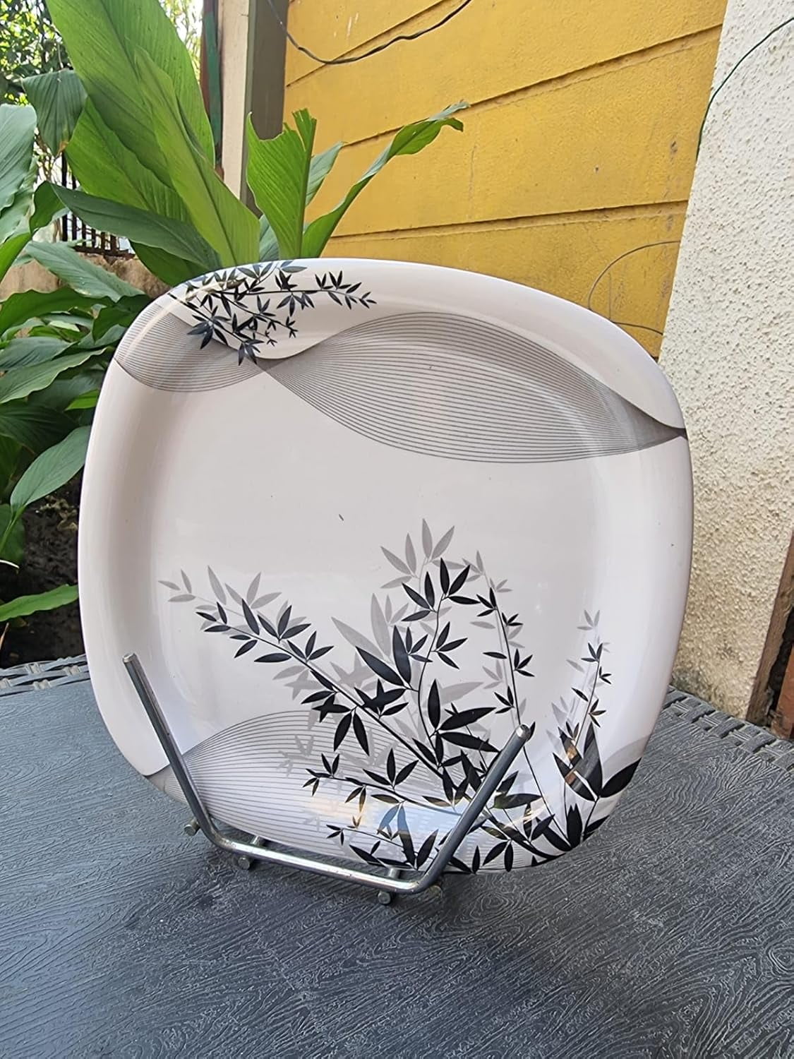 Yatharth Melamine Nashta Plates Set Nashta Plates Square Shape Plate ...