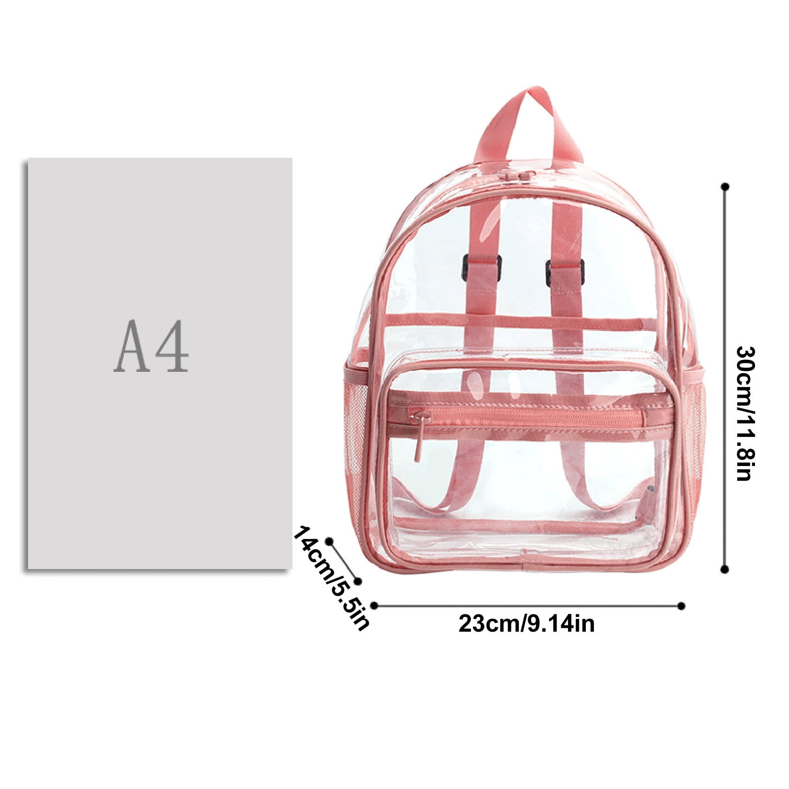 Yatlte Backpack Heavy Duty with Padded Straps, Clear Mini Backpack ...