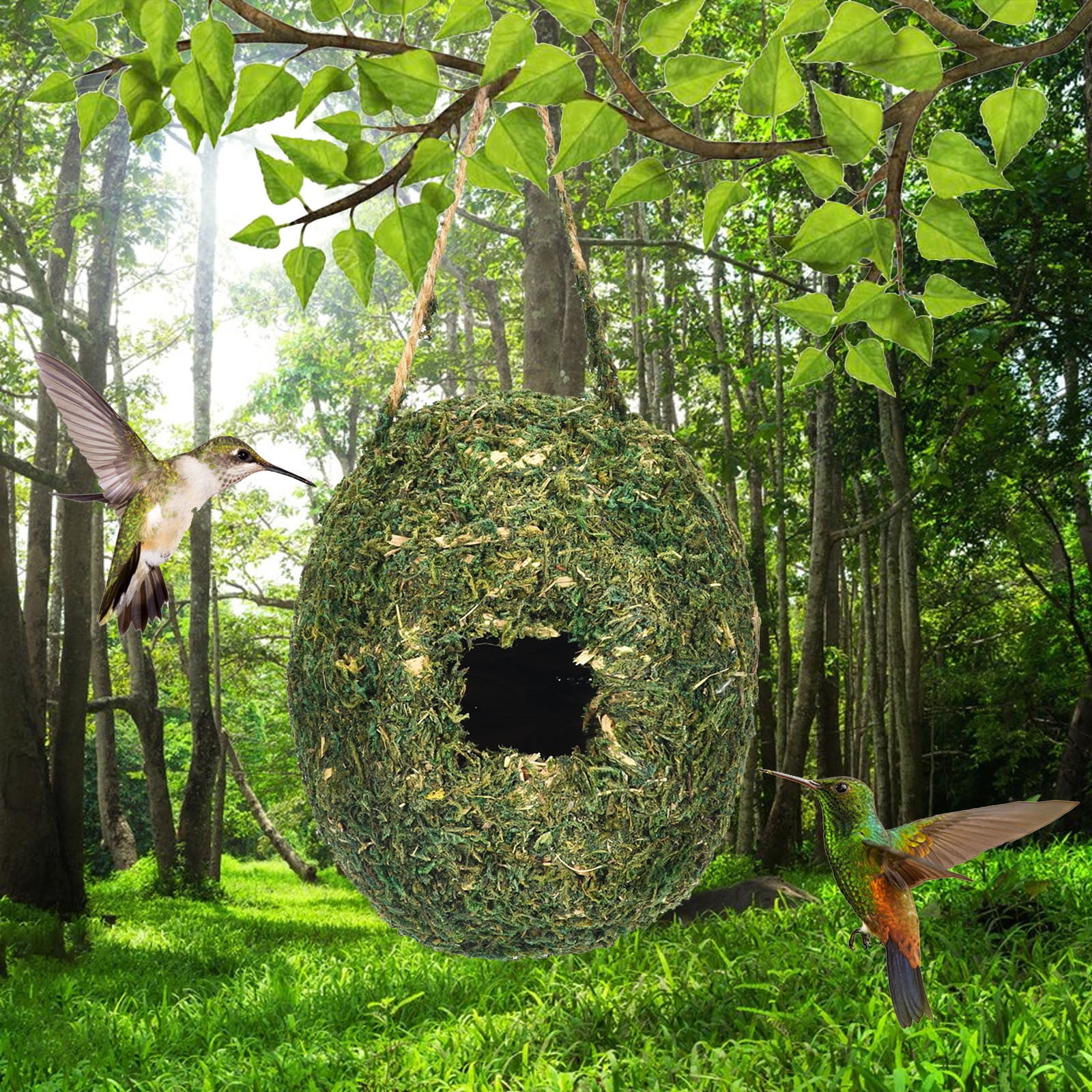 Yatlte Bird Nest, Hand Woven Hanging House, Humming Bird Houses for ...