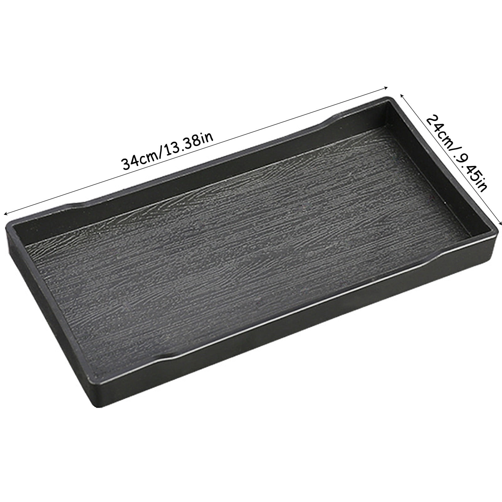 Yatlte Black Mini Serving Tray, Black Rectangular Serving Trays for ...