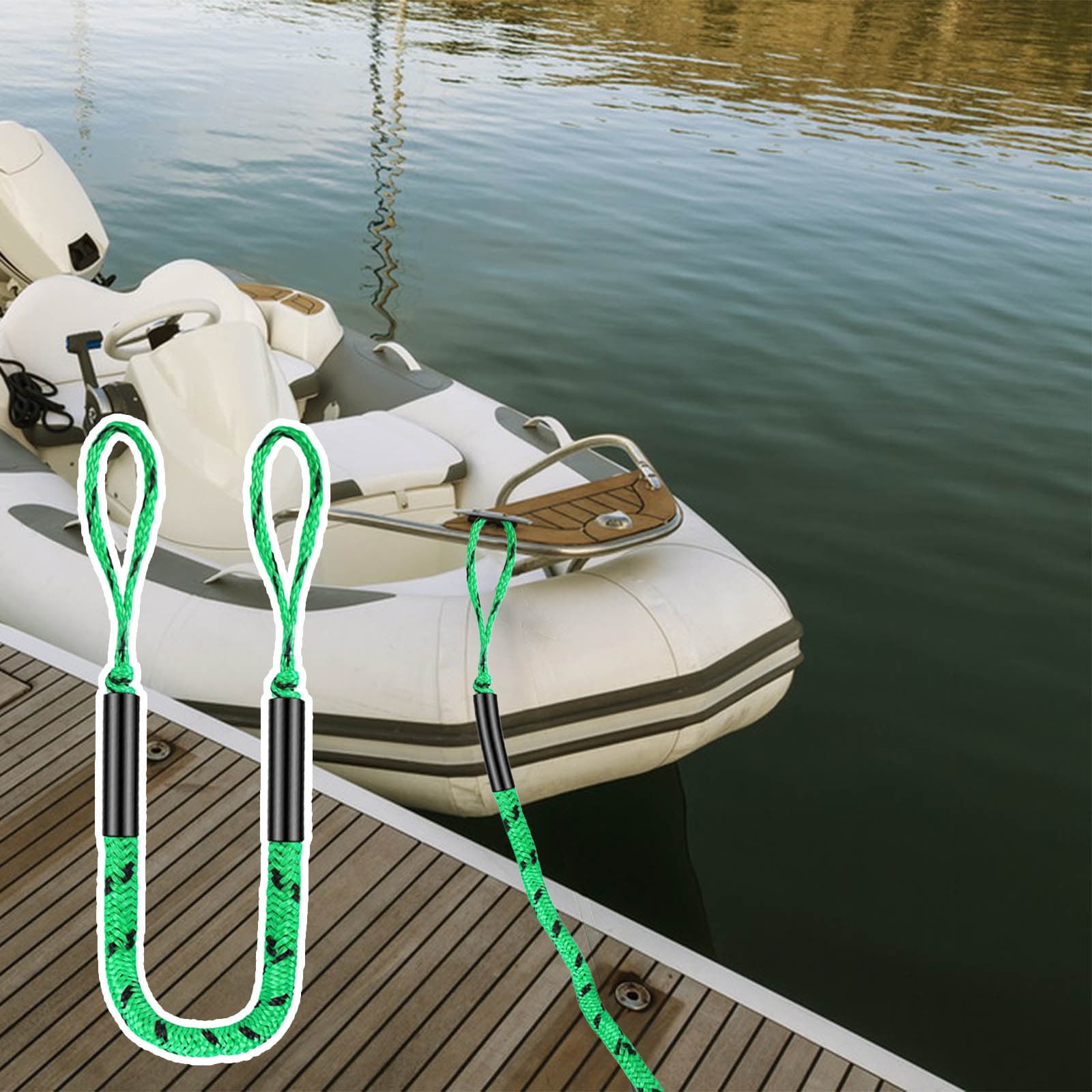 Yatlte Boat Ropes for Docking with Loops – Jet Ski, Pontoon, Canoe ...