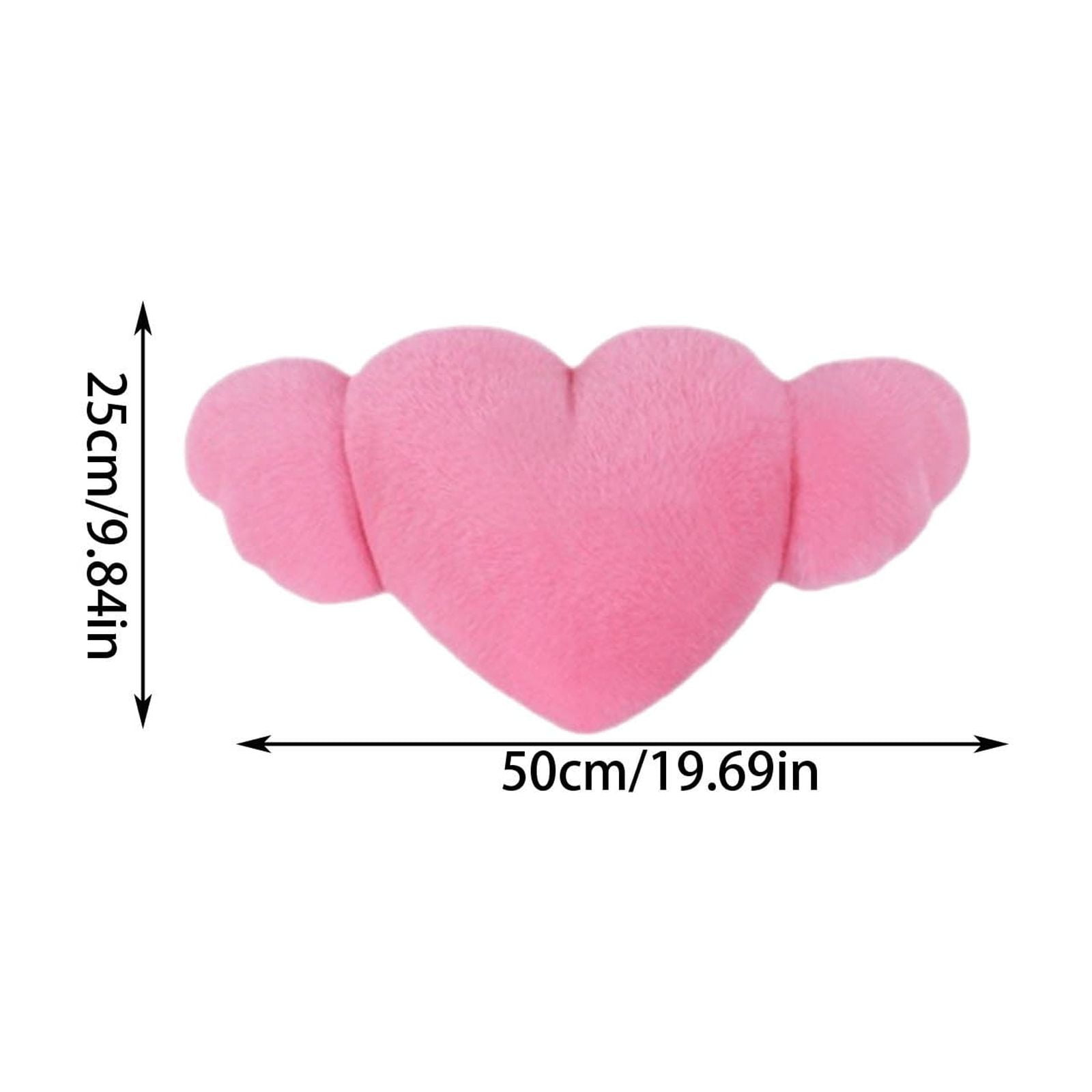Yatlte Car Headrest Pillow Pink, Pink Heart Shaped Car Headrest Pillow ...