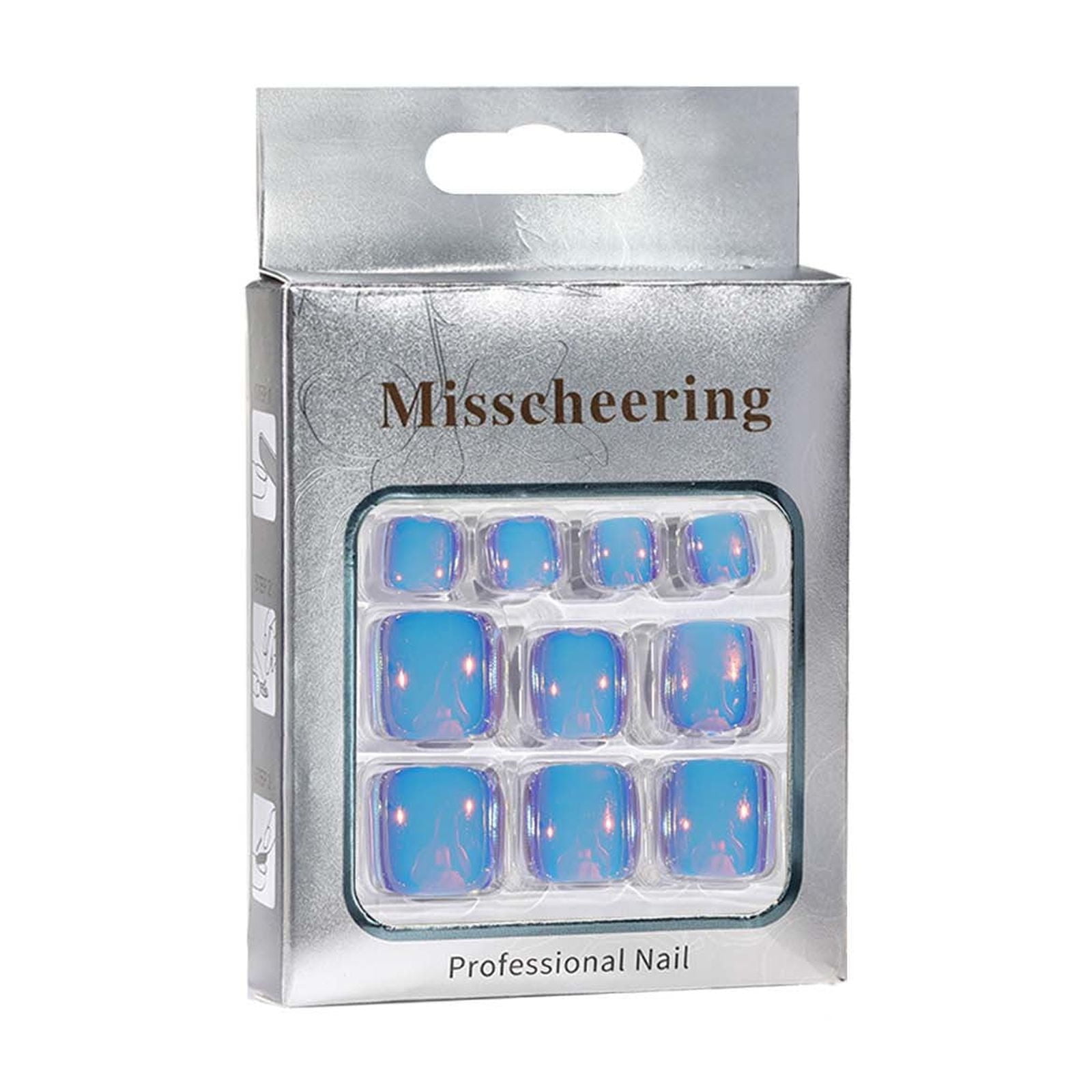 Yatlte Fake Toenails, Cover Fake Toe Nails, Short Square False Soft Gel ...