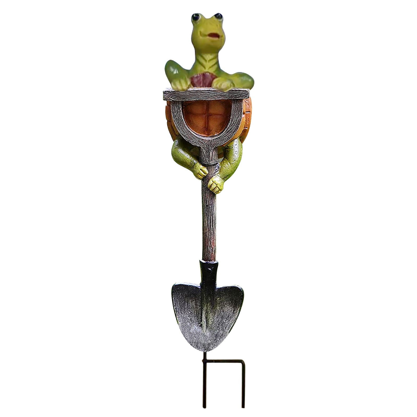 Yatlte Frog Figurine Garden Statue, Outdoor Decoration Frog with Shovel ...