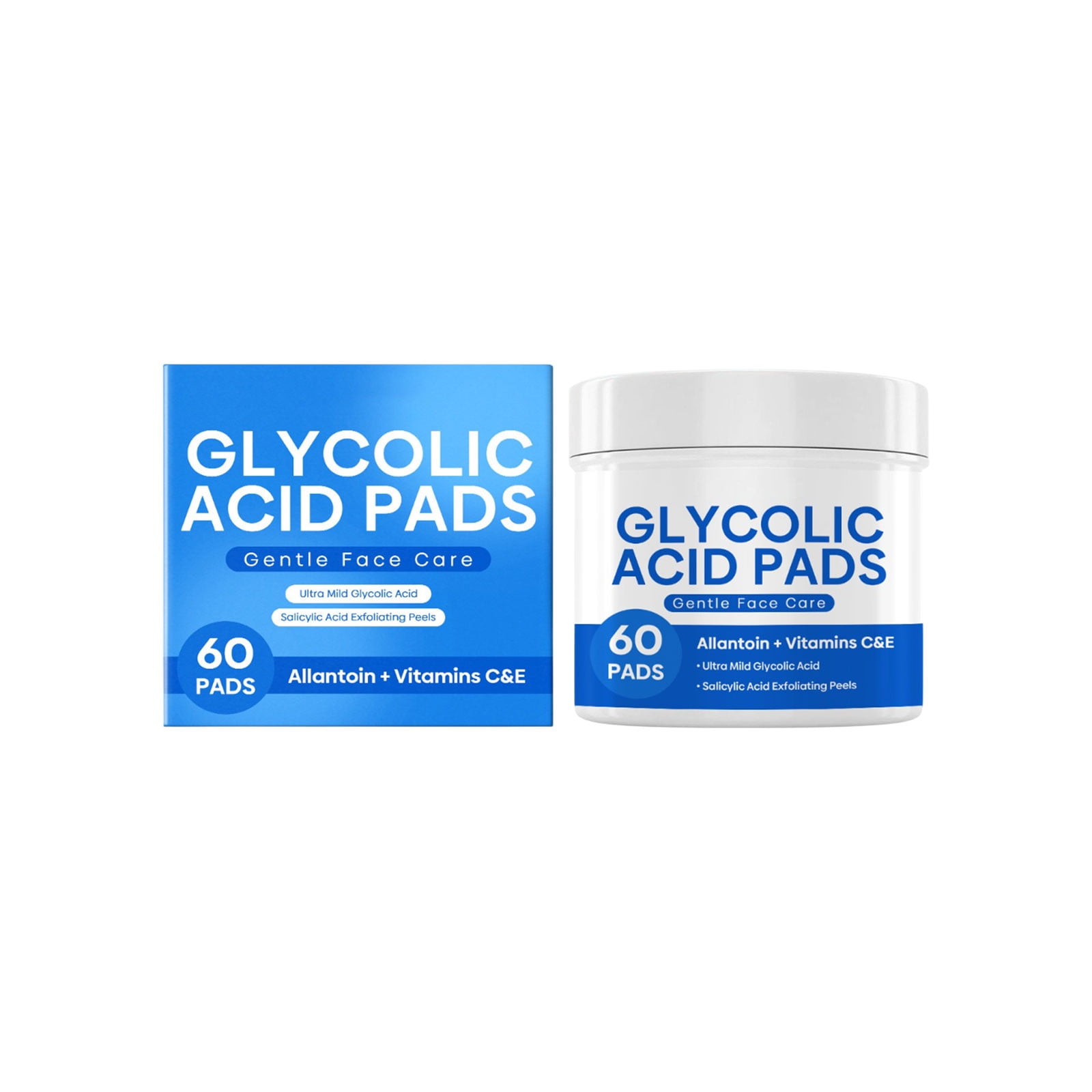 Yatlte Glycolic Acid Pads, Dual Sided Exfoliating Face Peels with ...