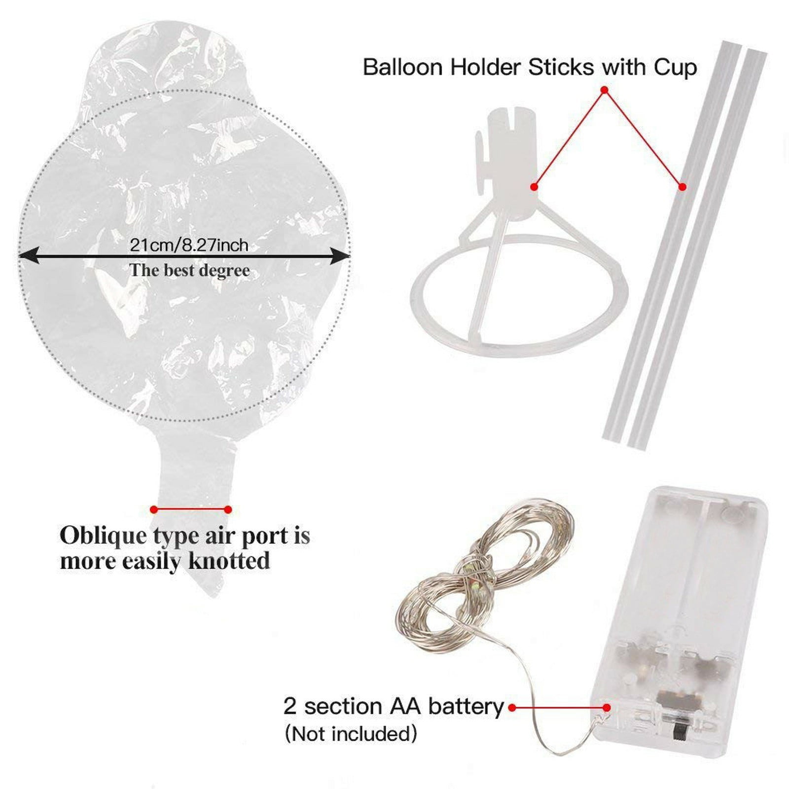 Yatlte LED Balloon Bouquet, Valentine Day Party Balloons, Wedding Party ...