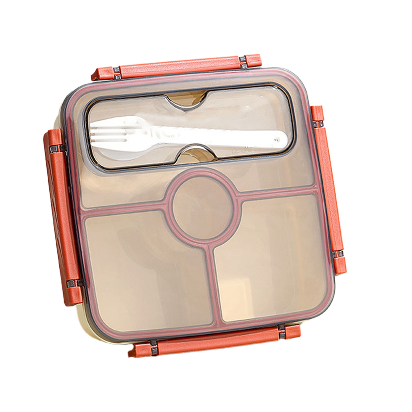Yatlte Leakproof Silicone Bento Box, Leakproof Bento Lunch Box with 4 ...