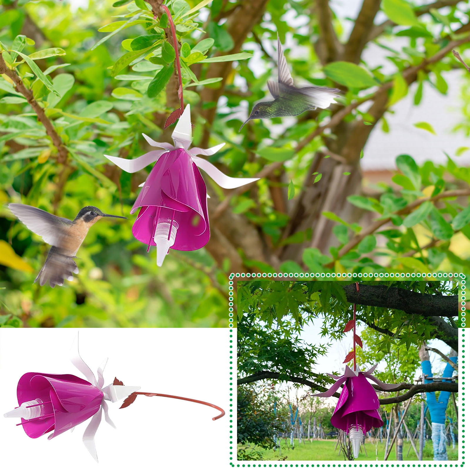 Yatlte Outdoor Hummingbird Feeder, Leak Proof & Rustproof, Outdoors ...