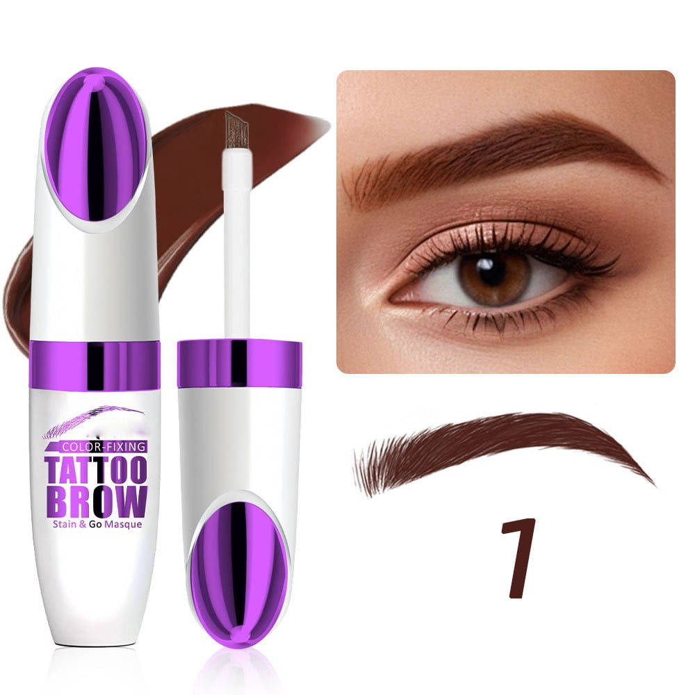 Yatlte Peel Off Eyebrow Tinting Gel Kit - Ebony Black Tattoo Eyebrow ...