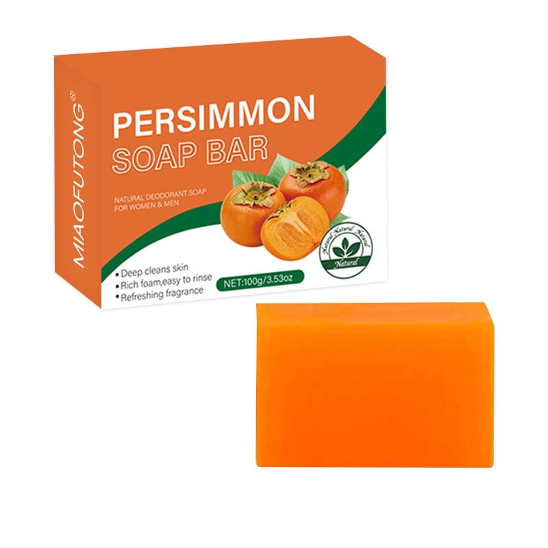 Yatlte Persimmon Soap Bar for Body, Natural Deodorant Body Bar Soap for ...