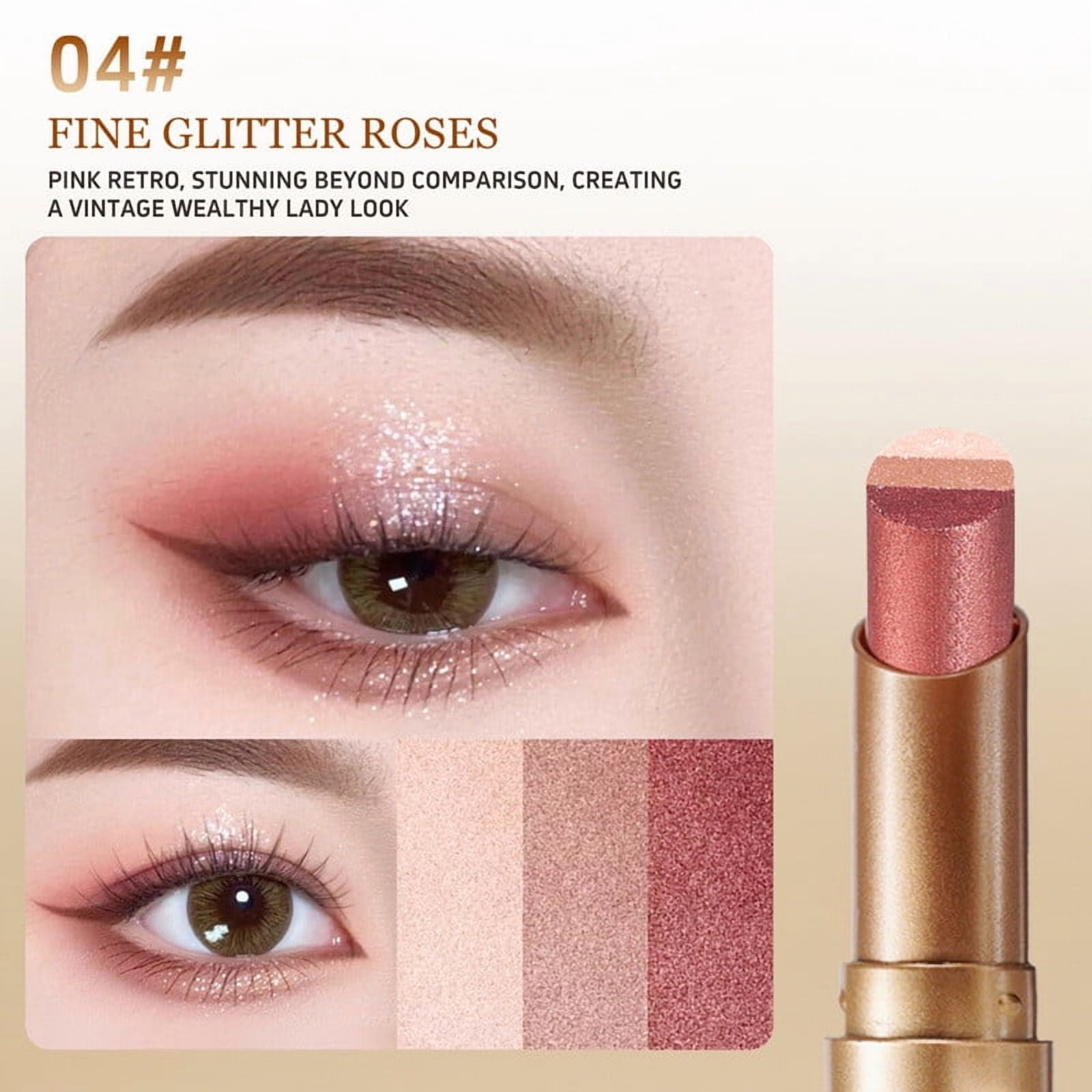 Yatlte Two-color Eye shadow Stick Set, Makeup Pen Color Gradient Eye ...