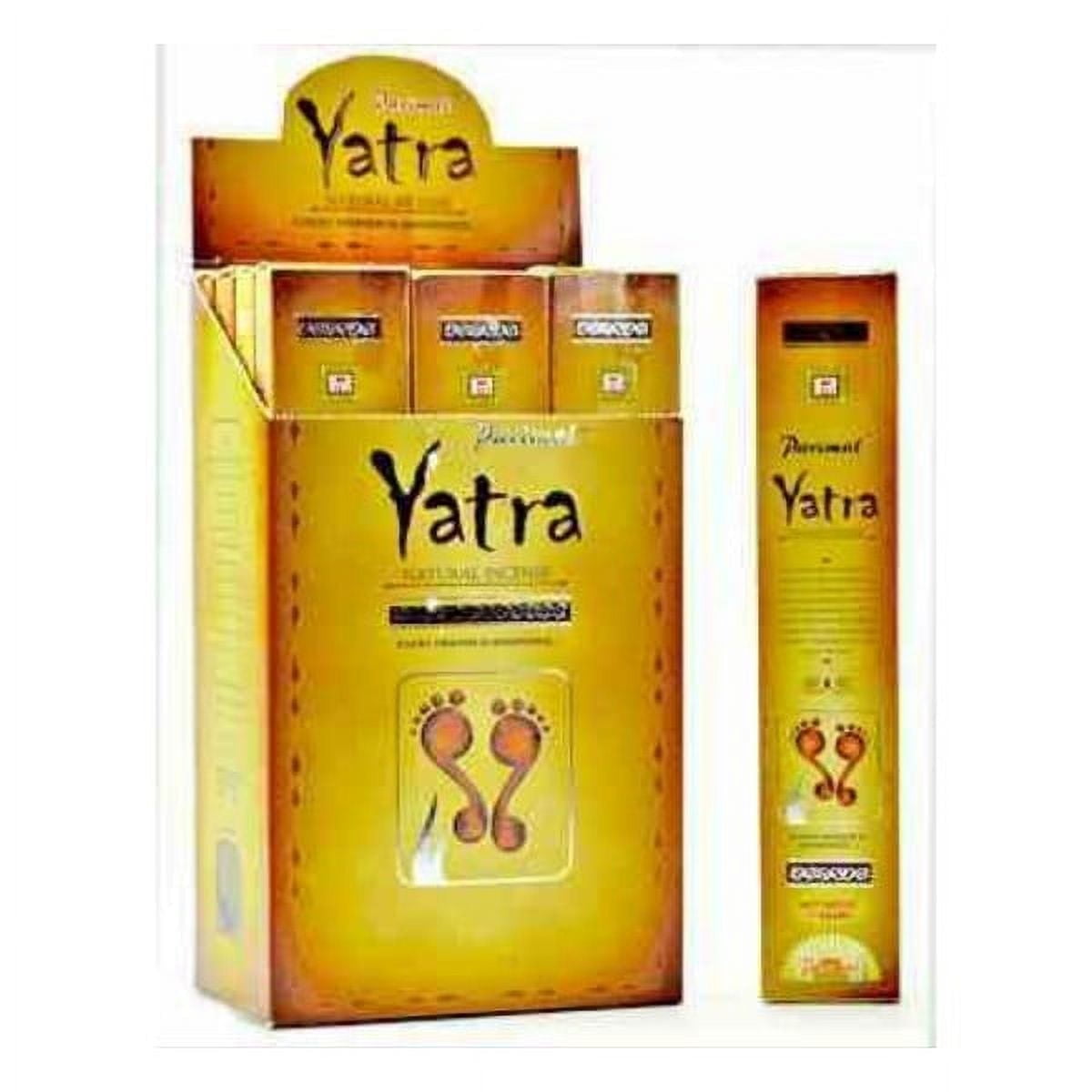 Yatra Box of 12 tube 204 gram Incense sticks Parimal Mandir - Walmart.com