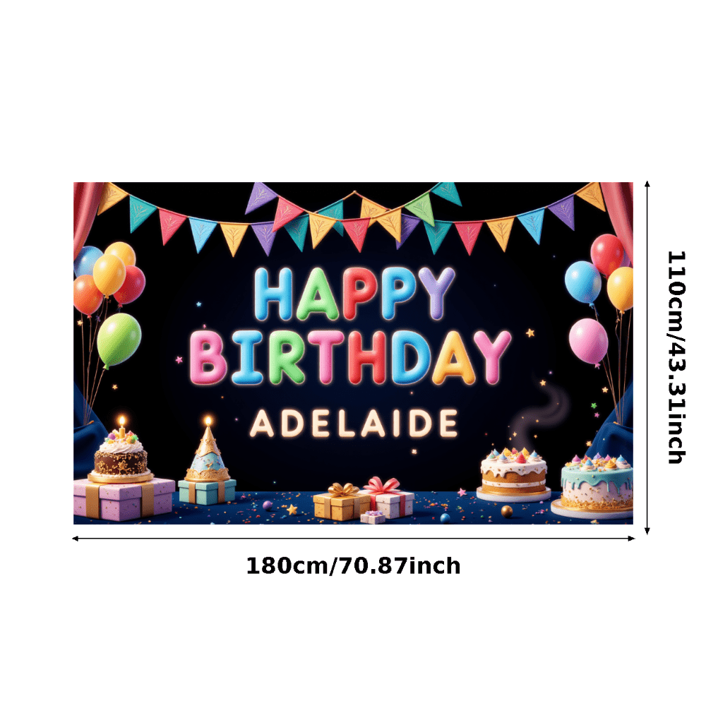 Yatrandify Colorful Design Birthday Banner Balloon Decorations Happy ...