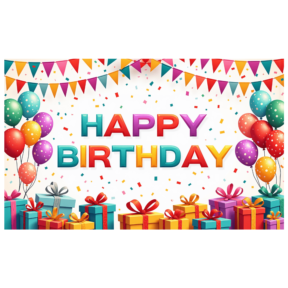 Yatrandify Colorful Design Birthday Banner Party Decoration Balloon ...