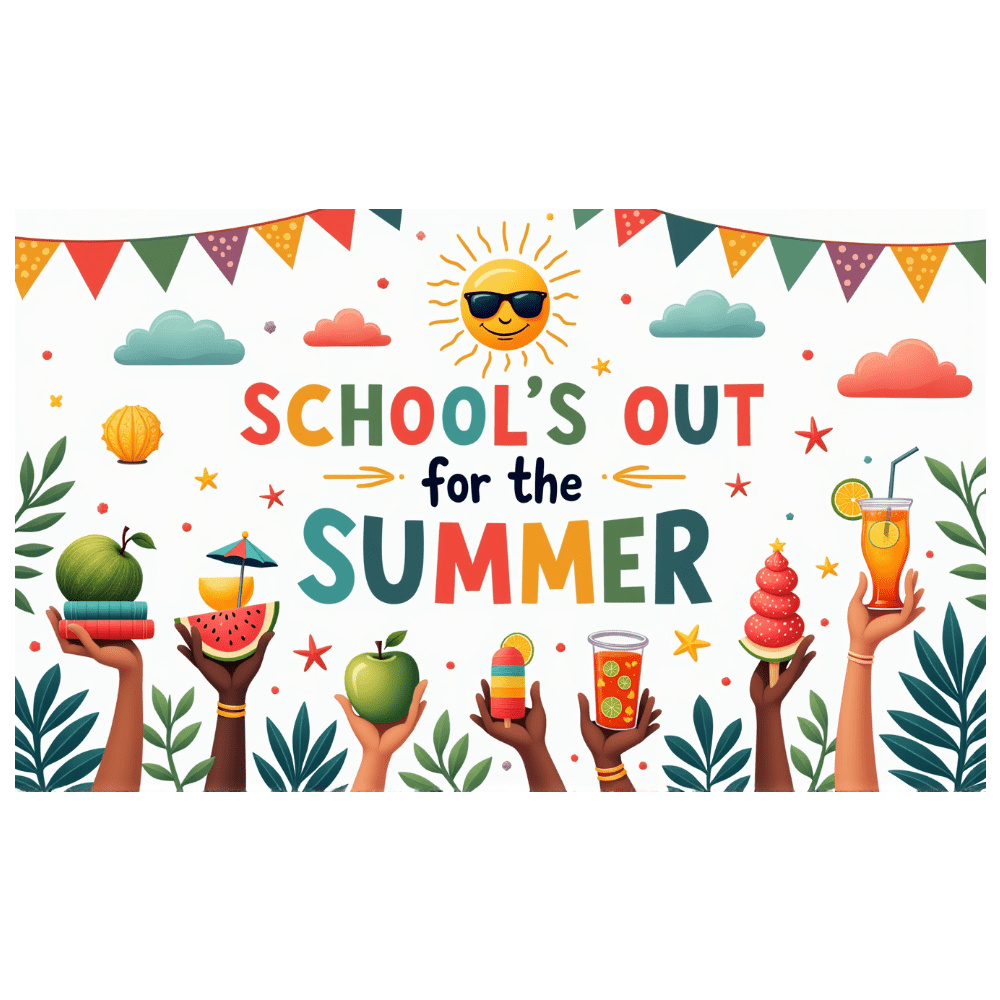 Yatrandify Colorful Design School's Out Summer Party School Holiday ...