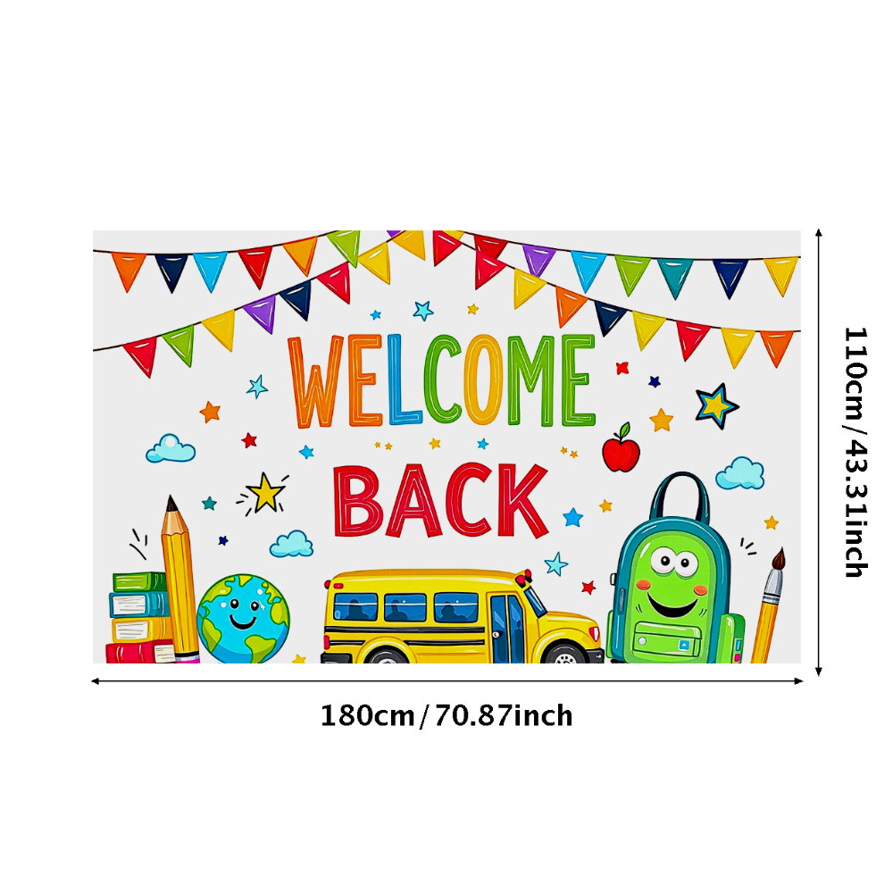 Yatrandify Colorful Welcome Back School Themed Banner with Star Cloud ...