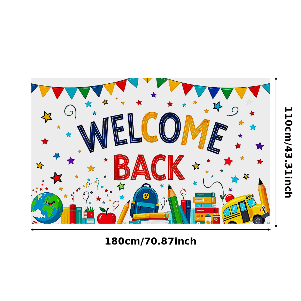 Yatrandify Colorful Welcome Back School Themed Banner with Star Cloud ...