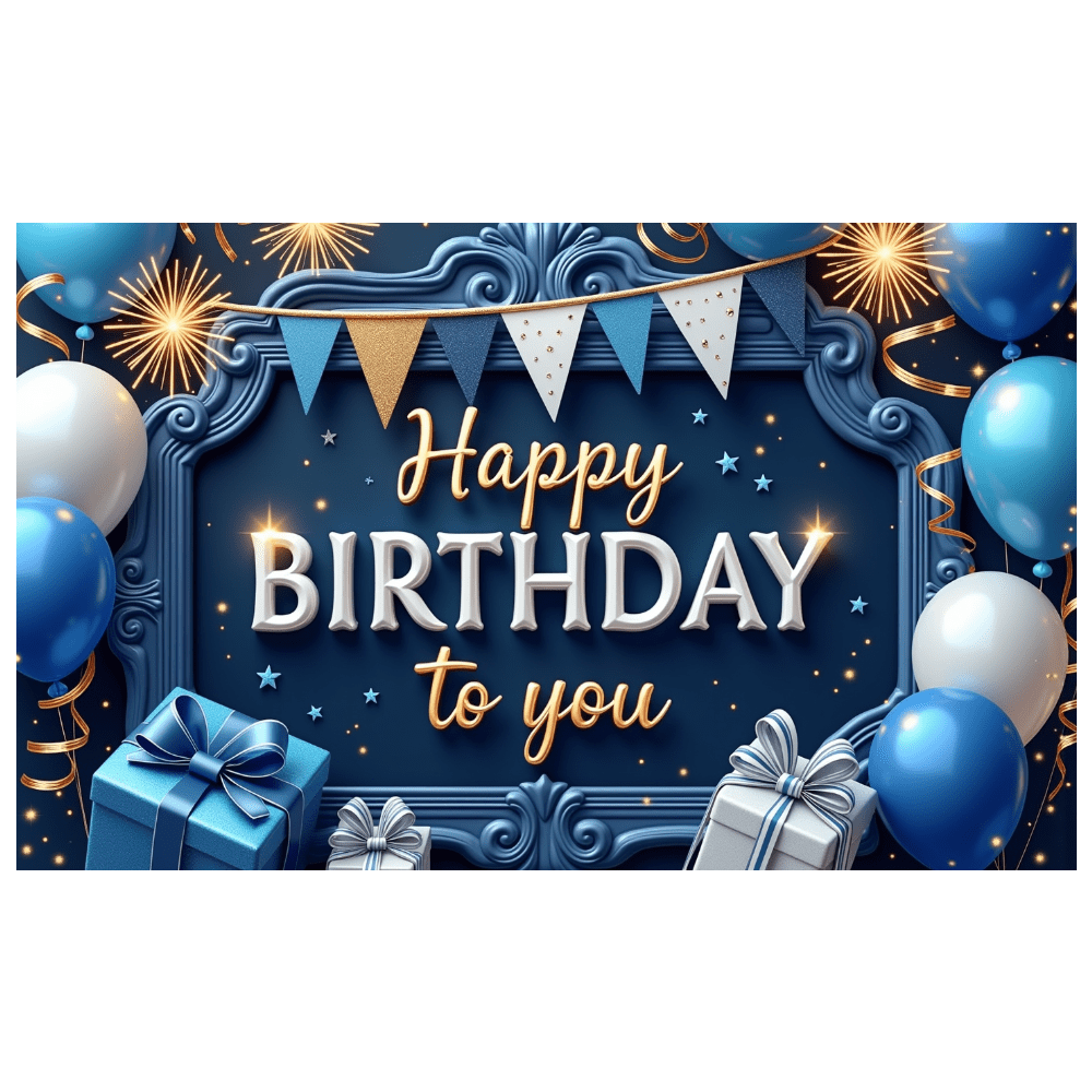 Yatrandify Decorative Design Birthday Banner Colorful Balloons Party ...