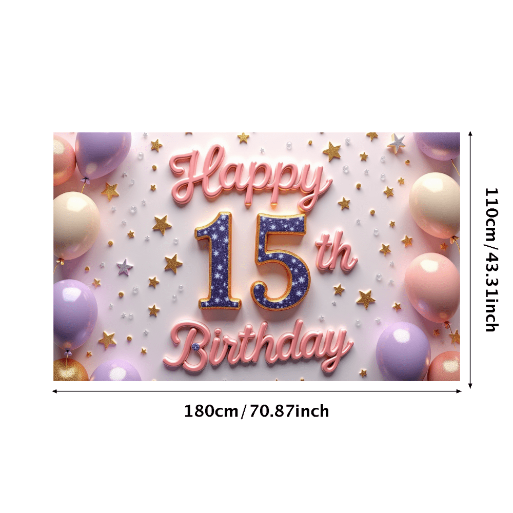 Yatrandify Decorative Design Happy Birthday Banner Balloon Decoration ...