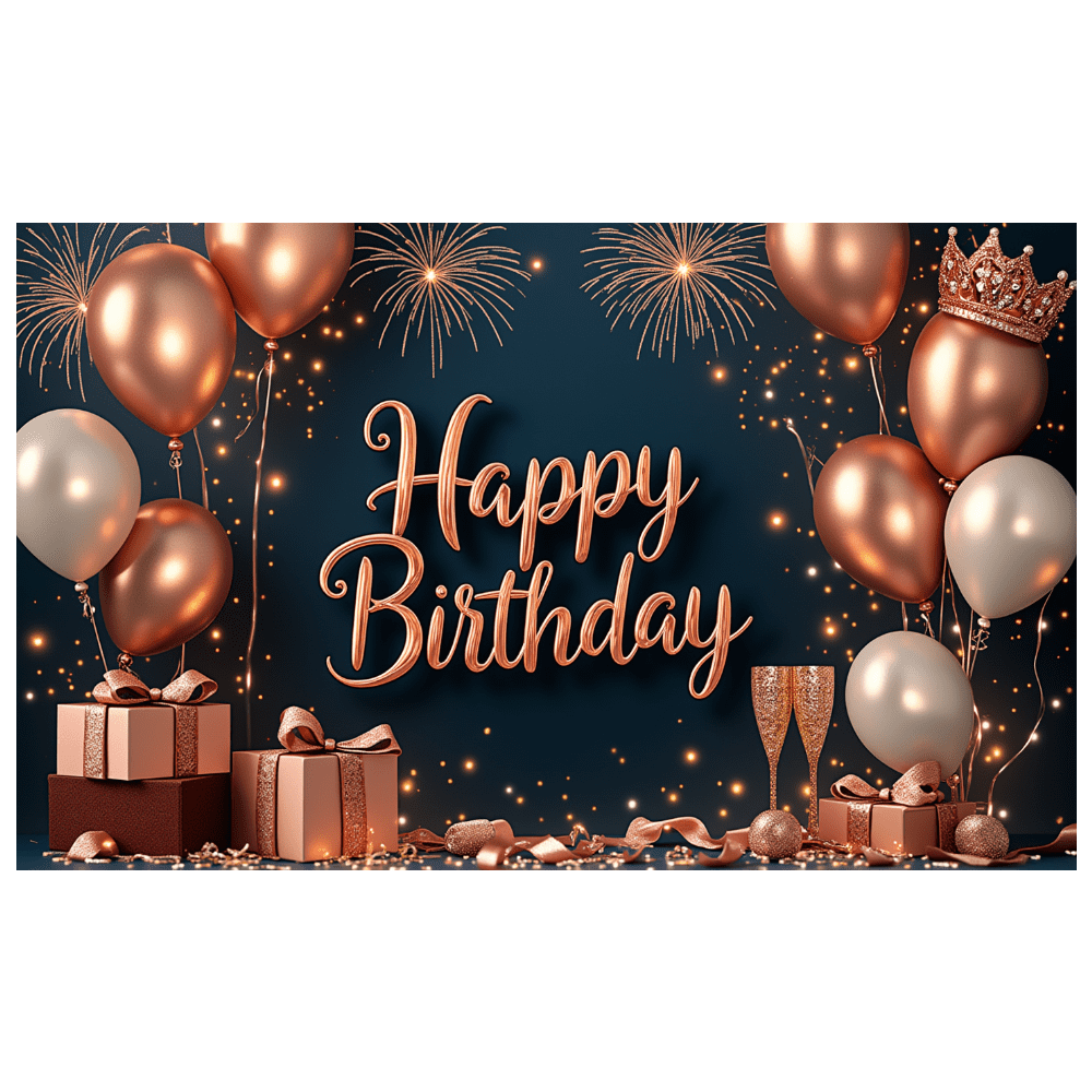 Yatrandify Floral Design Birthday Decoration Elegant Theme Balloon ...