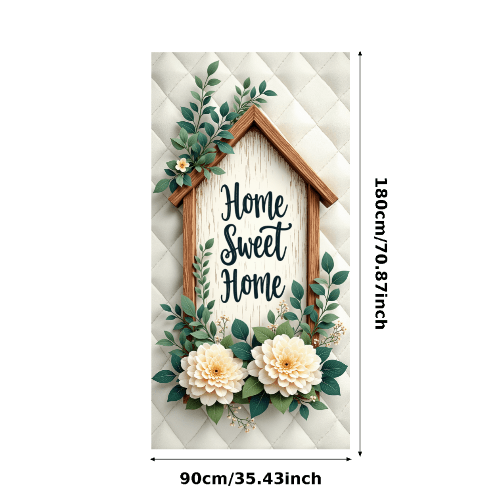 Yatrandify Floral Design Home Decor Sweet Home Decorative Banner ...