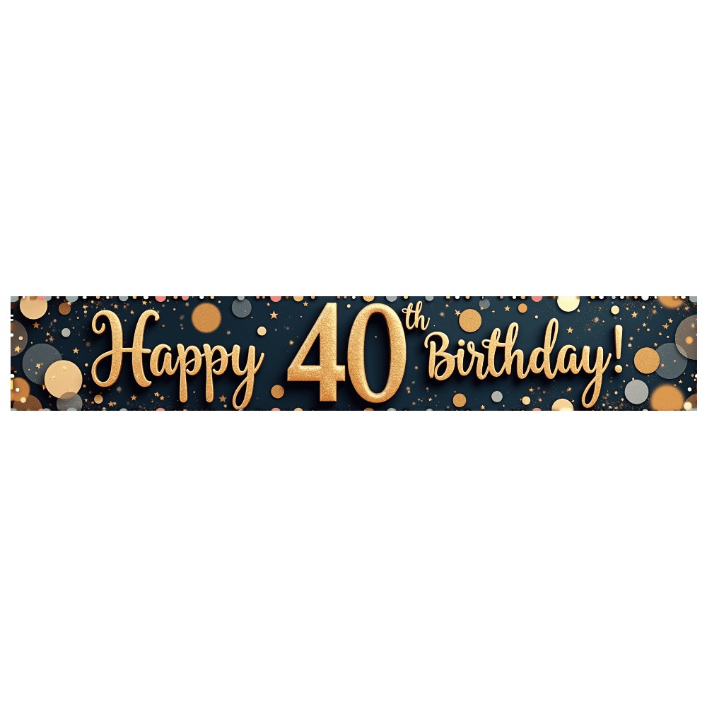 Yatrandify Glitter Decoration Happy Birthday Banner Milestone ...