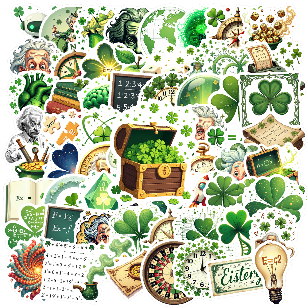 Yatrandify Waterproof Stickers Vinyl Science Stickers Lucky Stickers ...