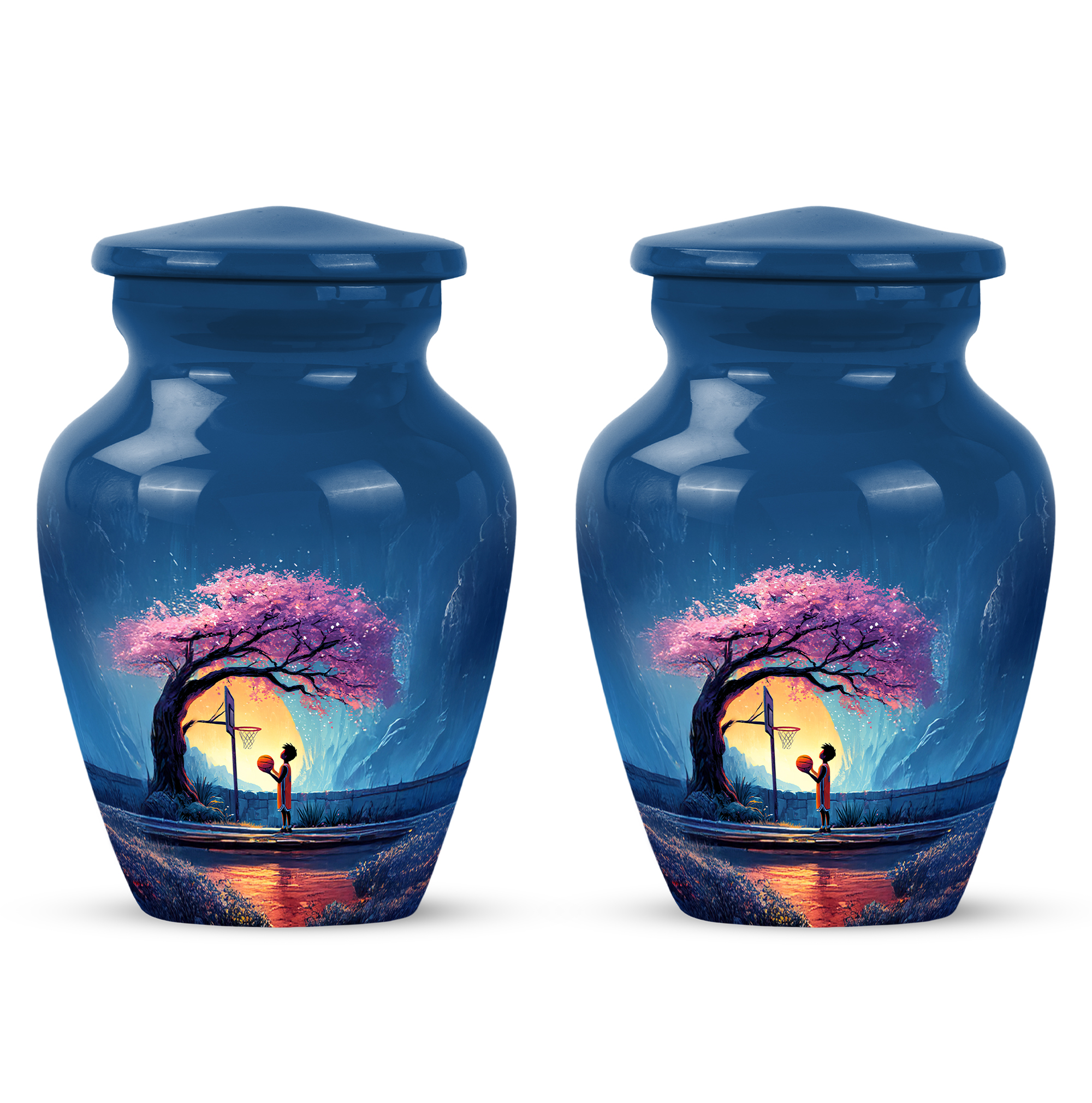 Yatskia Basketball at Spring Little Memorial Keepsake Urn for Ashes ...