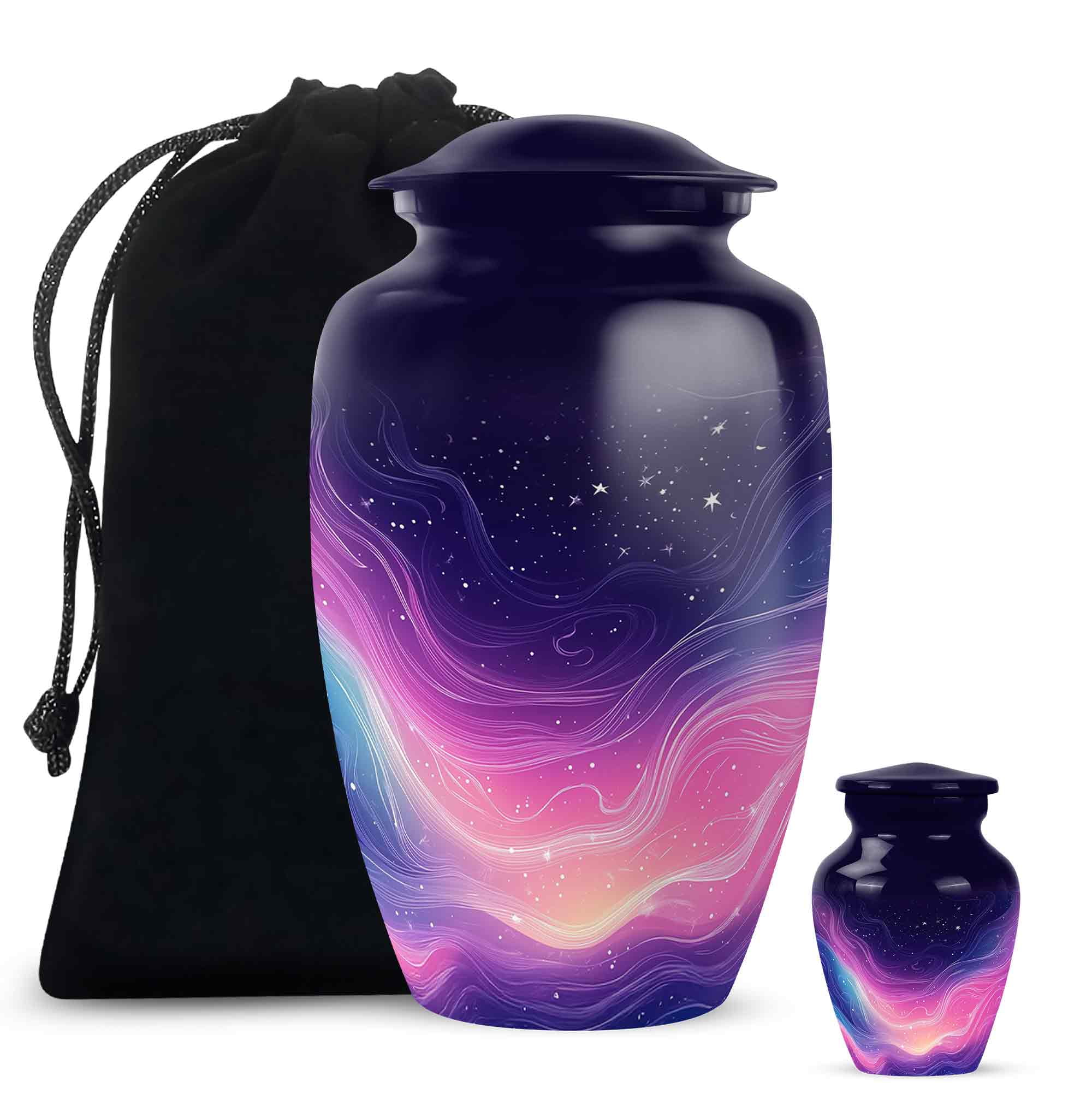 Yatskia Colorful Galaxy Large Memorial Urns for Human Ashes Adult ...