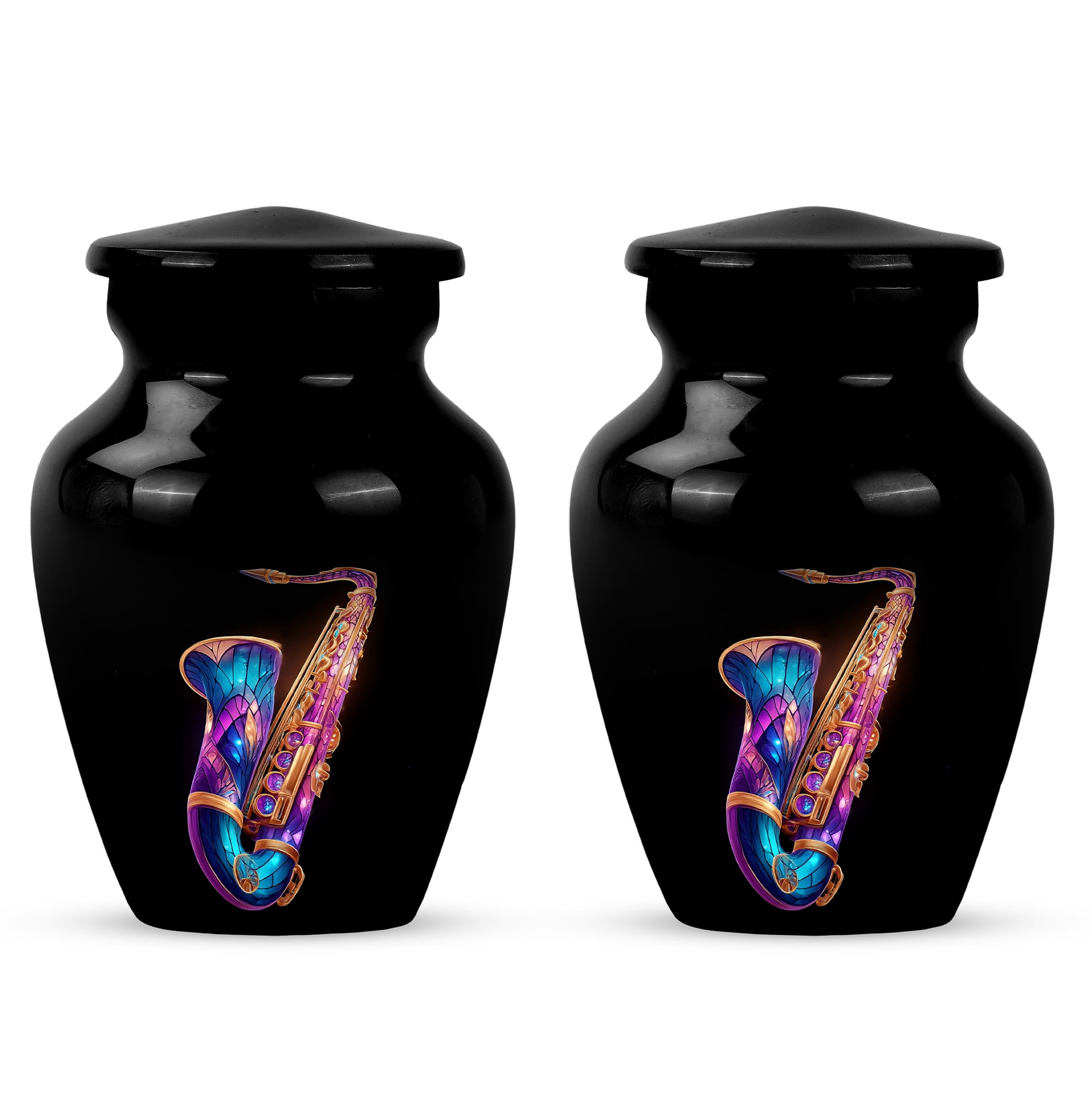 Yatskia Colorful Saxophone Little Funeral Keepsake Urn for Ashes Adult ...