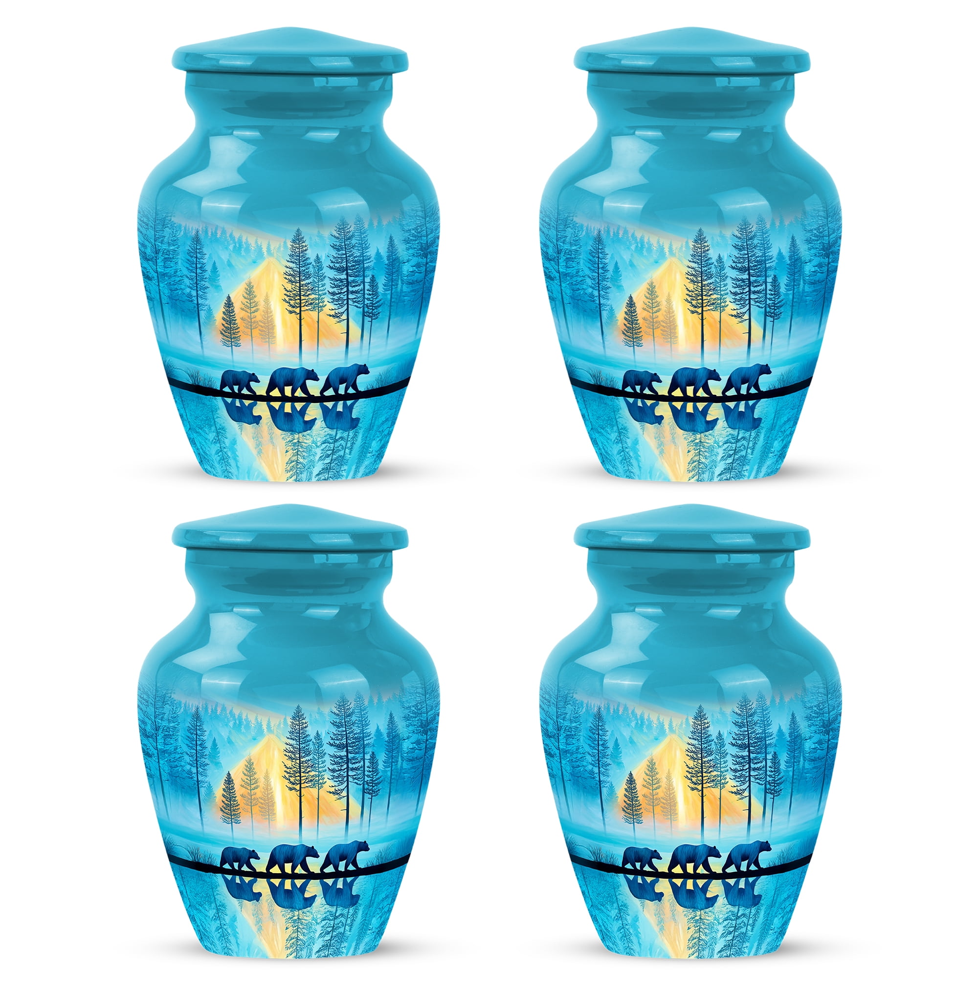 Yatskia Family Bear Little Funeral Urns for Human Ashes Adult Brother ...