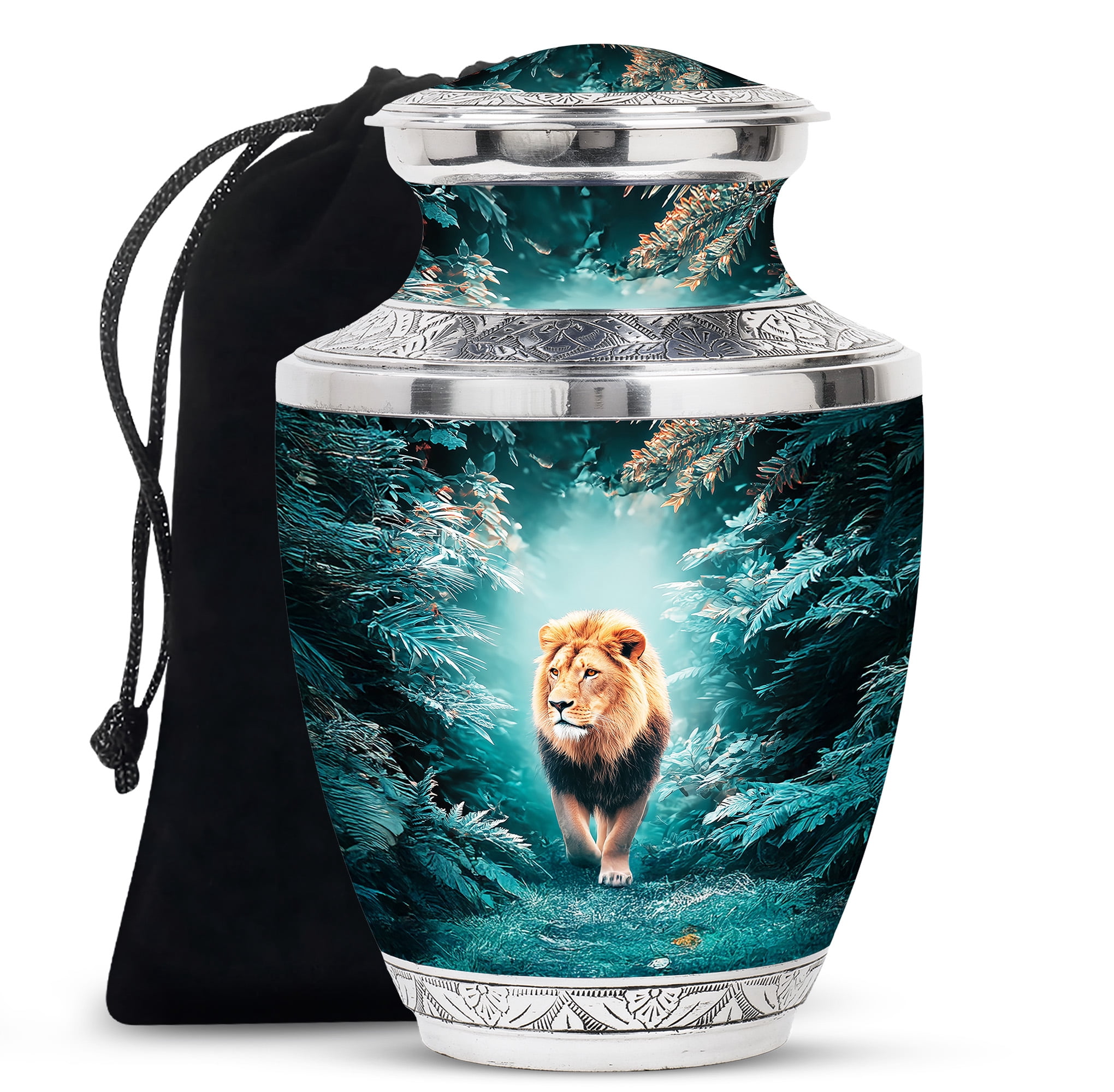 Yatskia Forest Lion Large Urns for Human Ashes Adult Male and Female ...