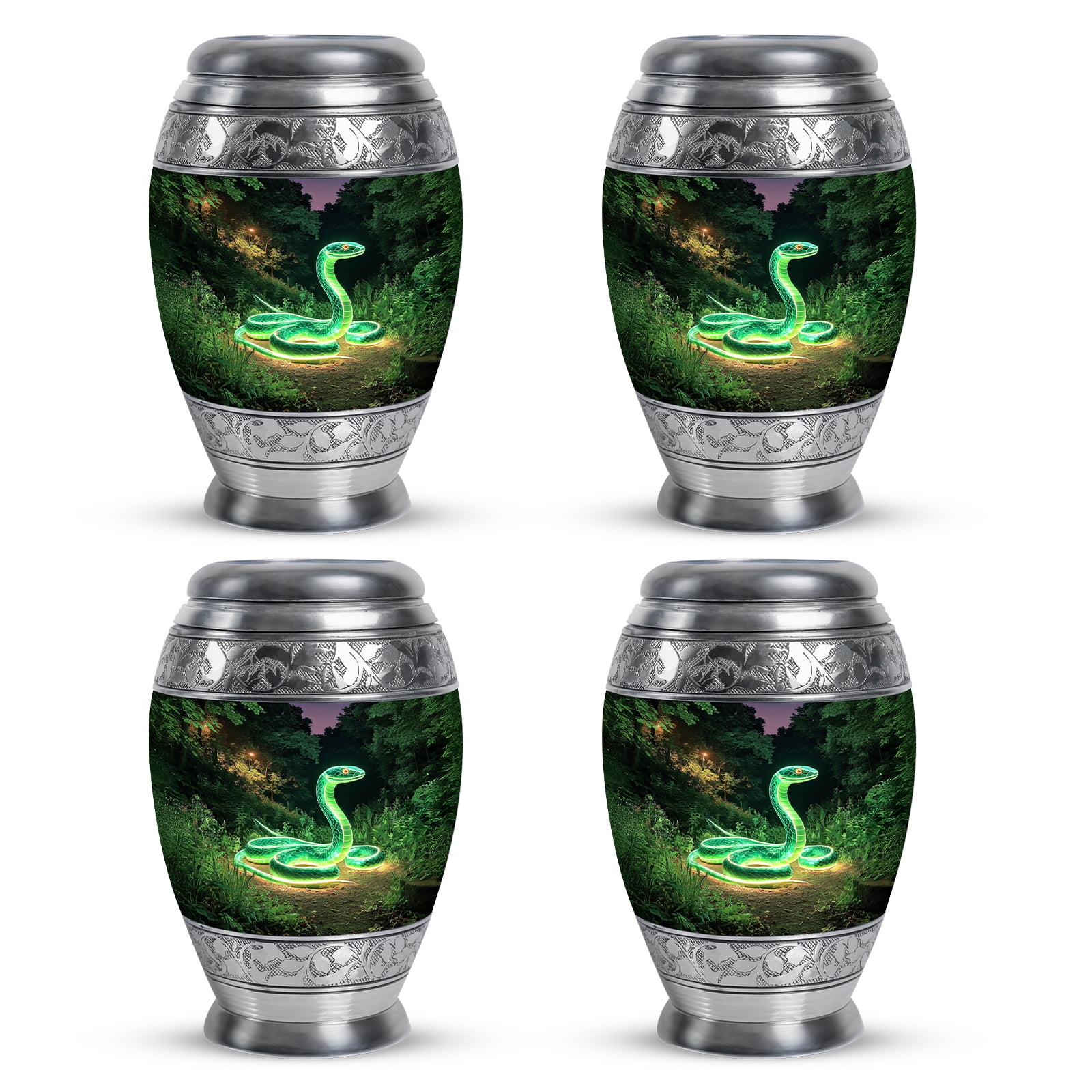 Yatskia Green Snake at Forest Little Memorial Keepsake Urns for Human ...