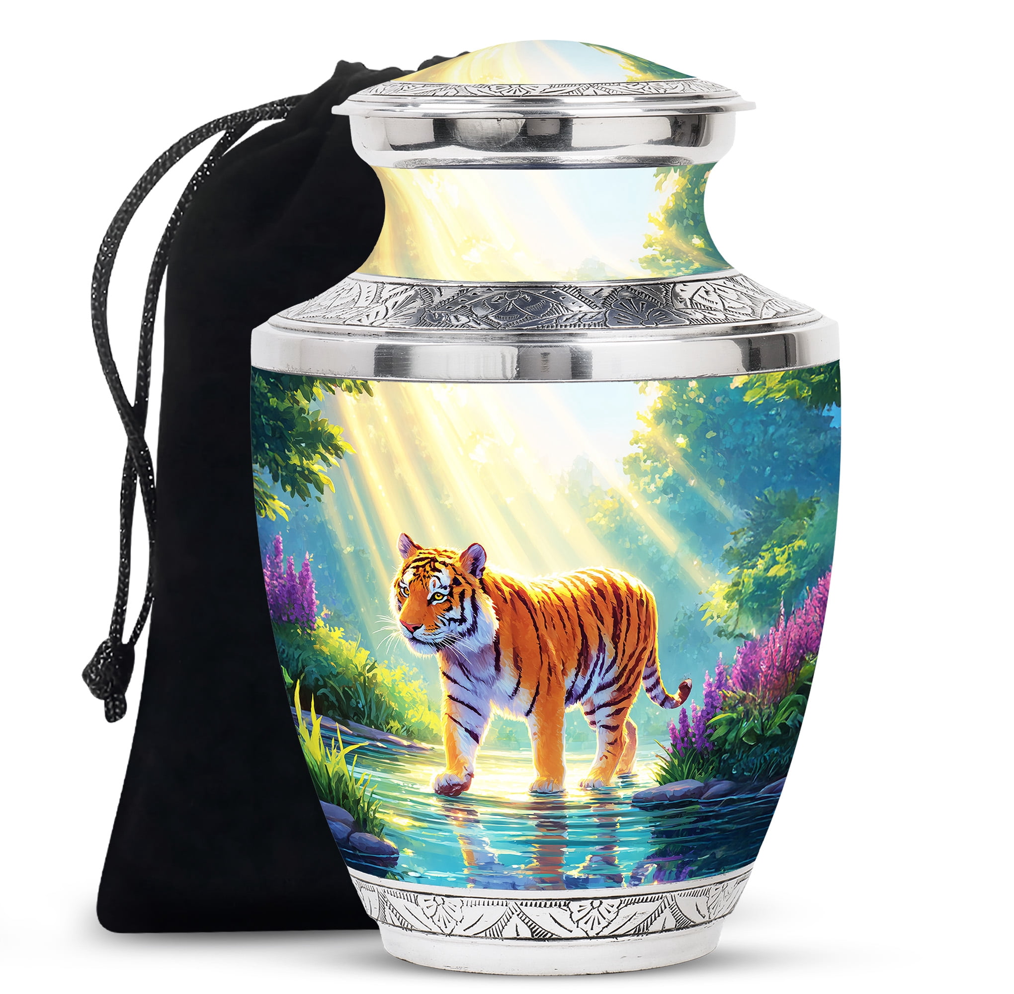 Yatskia Jungle Tiger Large Funeral Urn for Adult Ashes Mother and ...