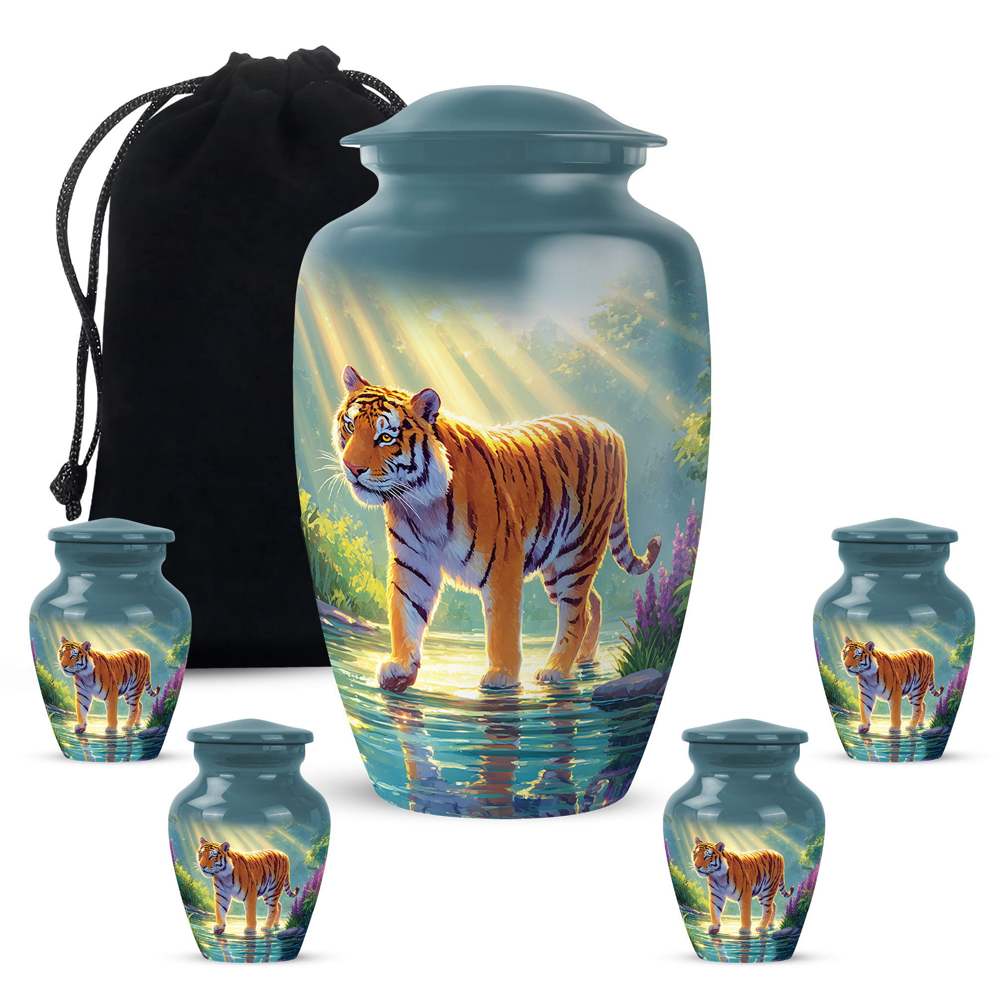 Yatskia Jungle Tiger Little Funeral Urns for Human Ashes Adult Mother ...