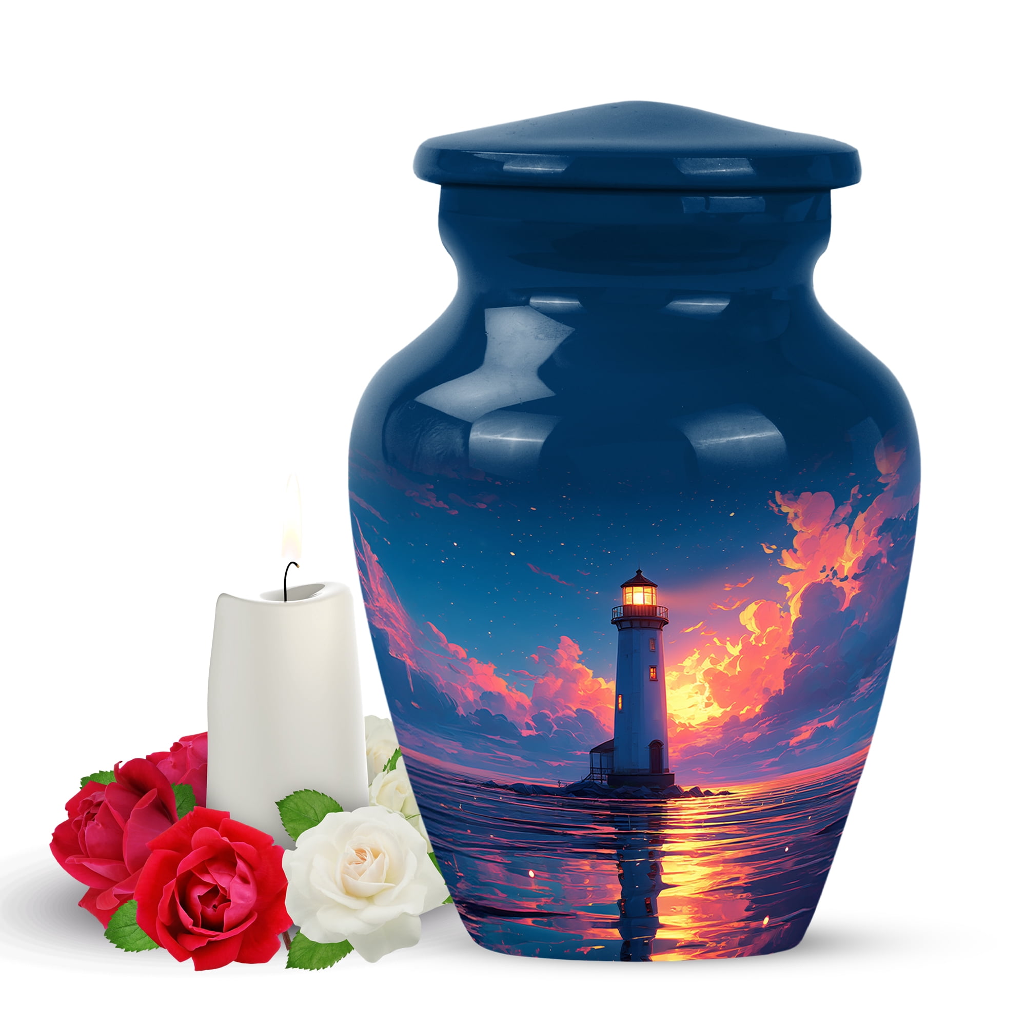 Yatskia Lighthouse Sea Small Cremation Urns for Human Ashes Adult Male ...