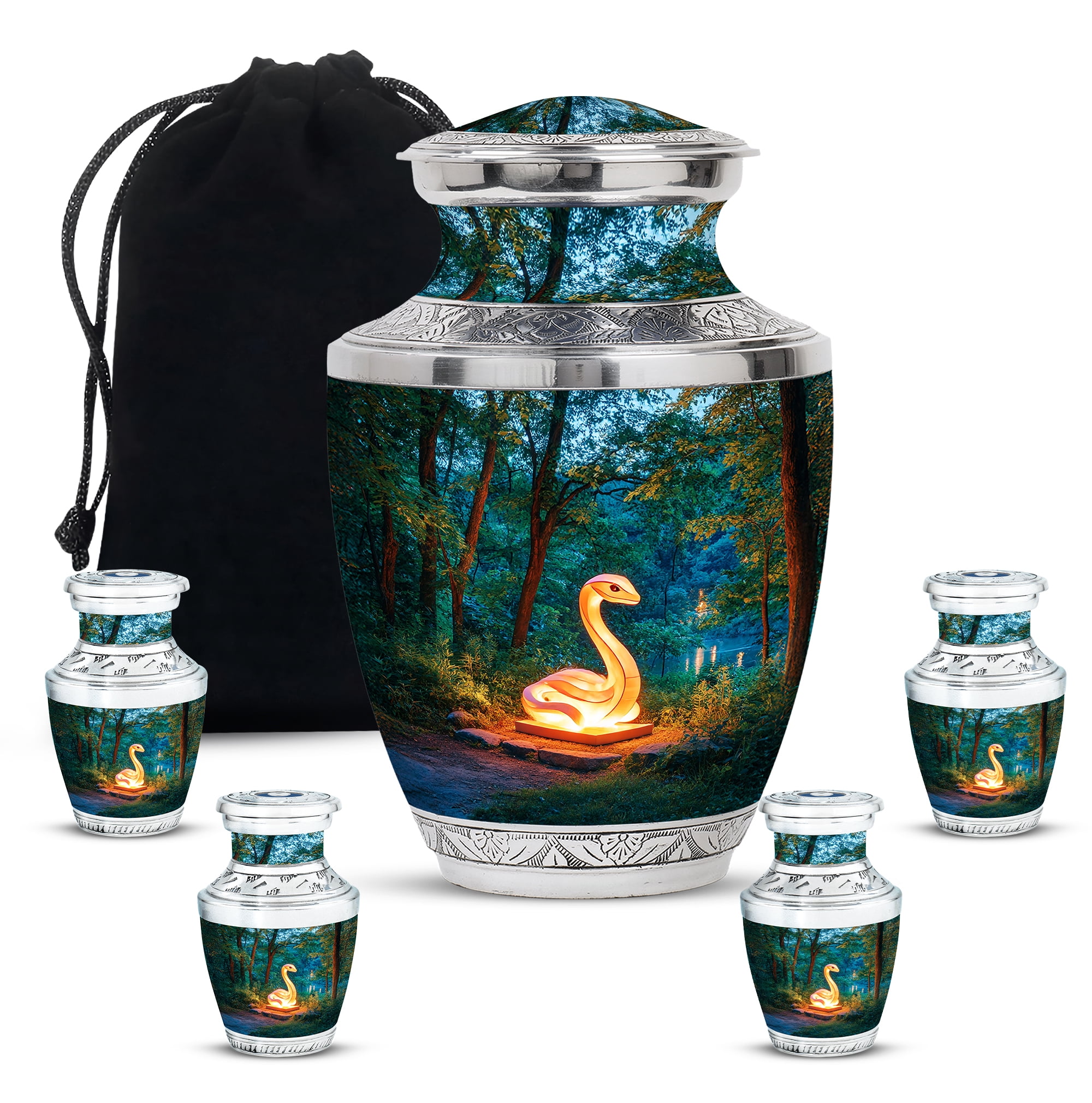 Yatskia Lightning Snake at Forest Little Keepsake Urns for Human Ashes ...