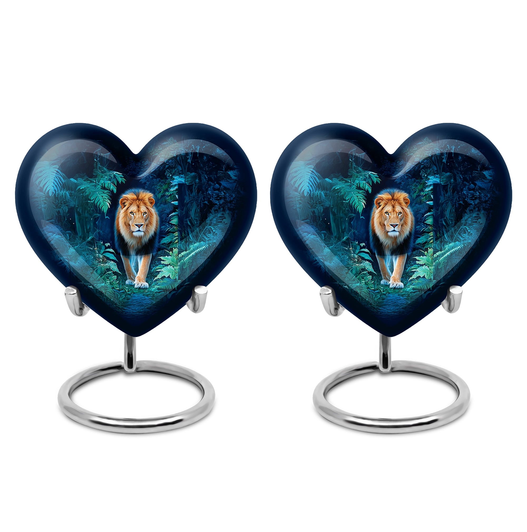 Yatskia Moonlight Jungle Lion Little Keepsake Urns for Human Ashes ...
