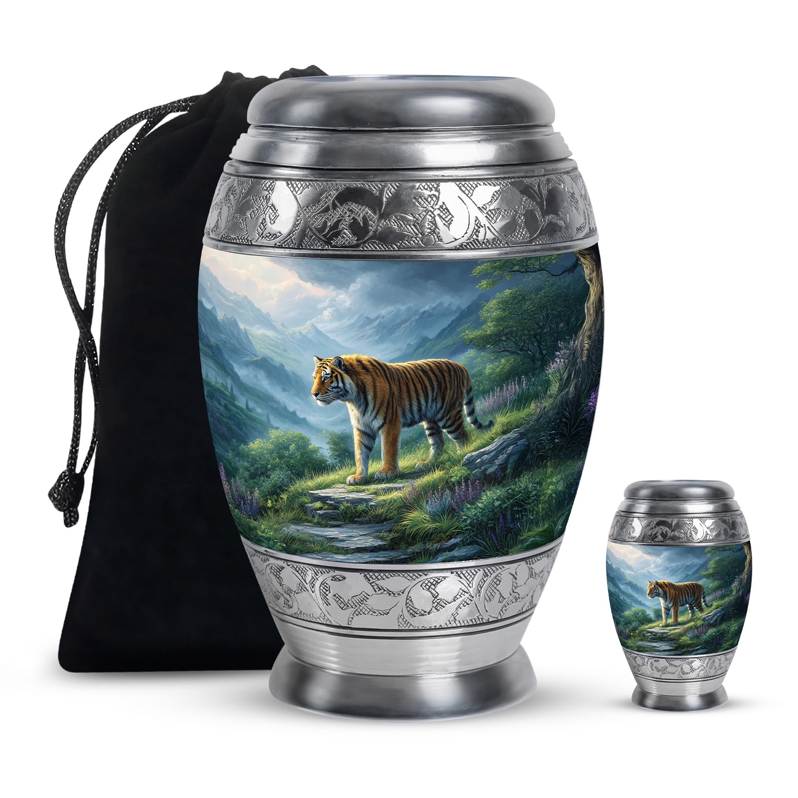 Yatskia Mountain Tiger Small Memorial Urns for Human Ashes Adult Male ...