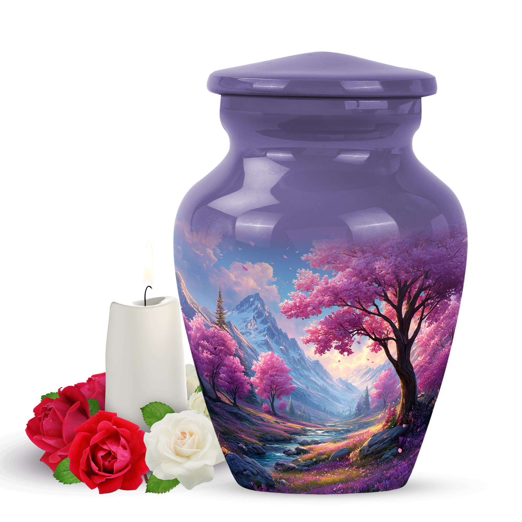 Yatskia Mountains at Spring Little Funeral Keepsake Urns for Human ...